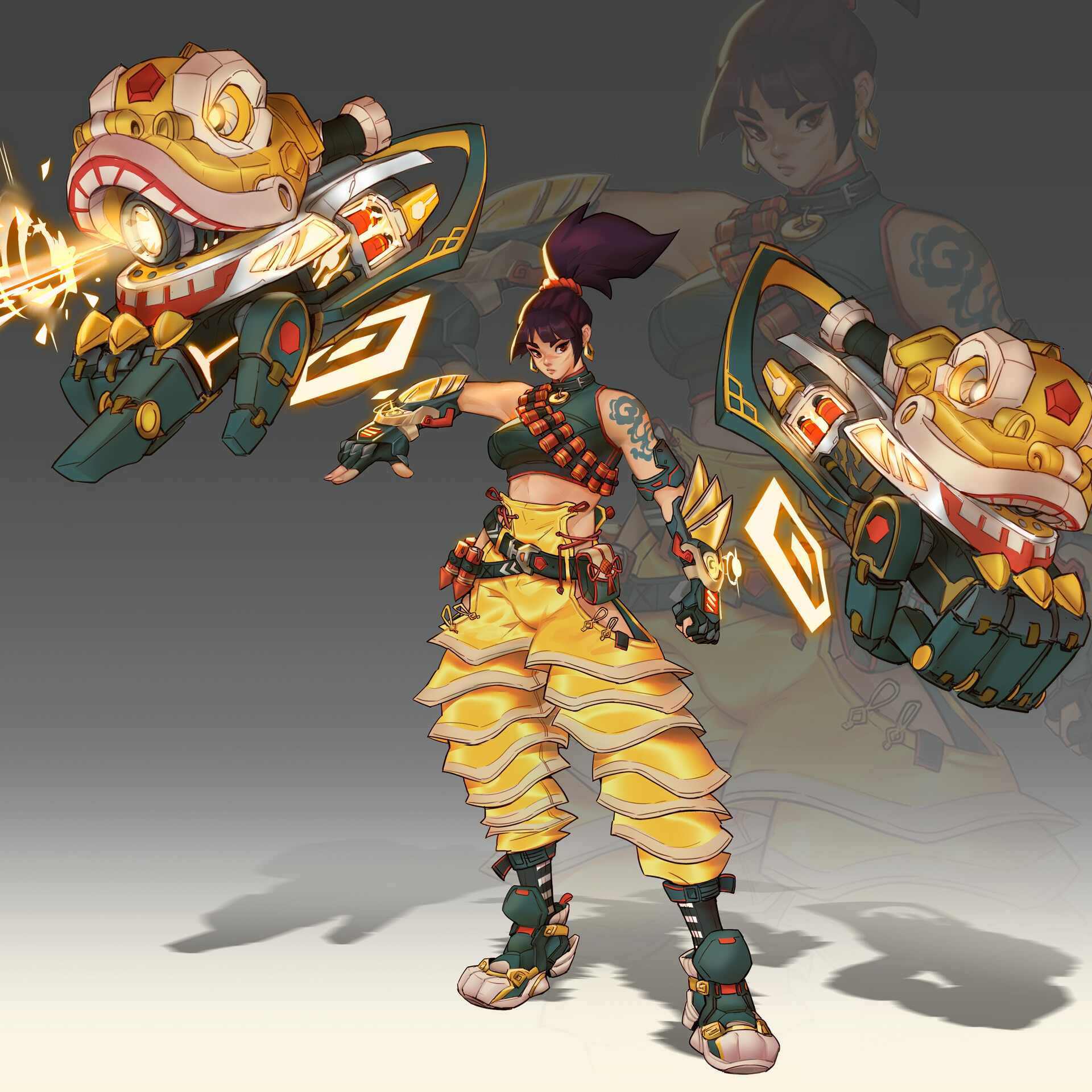 ArtStation - Lion-Dance Fighter