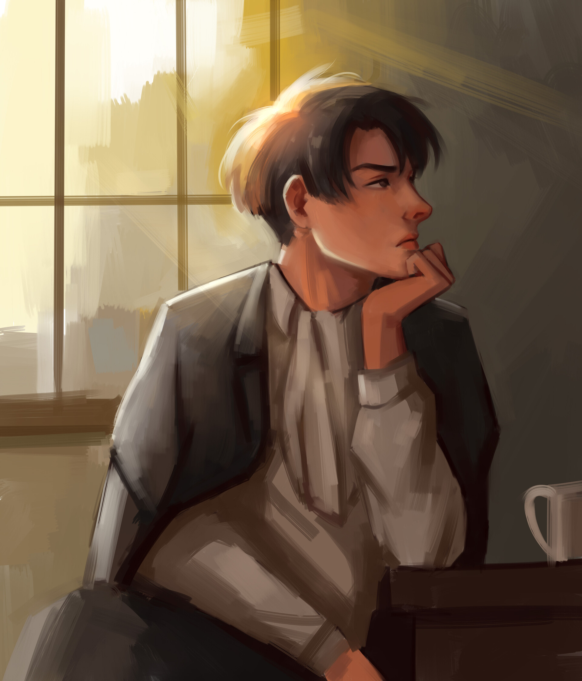 ArtStation - Levi Ackerman fan art