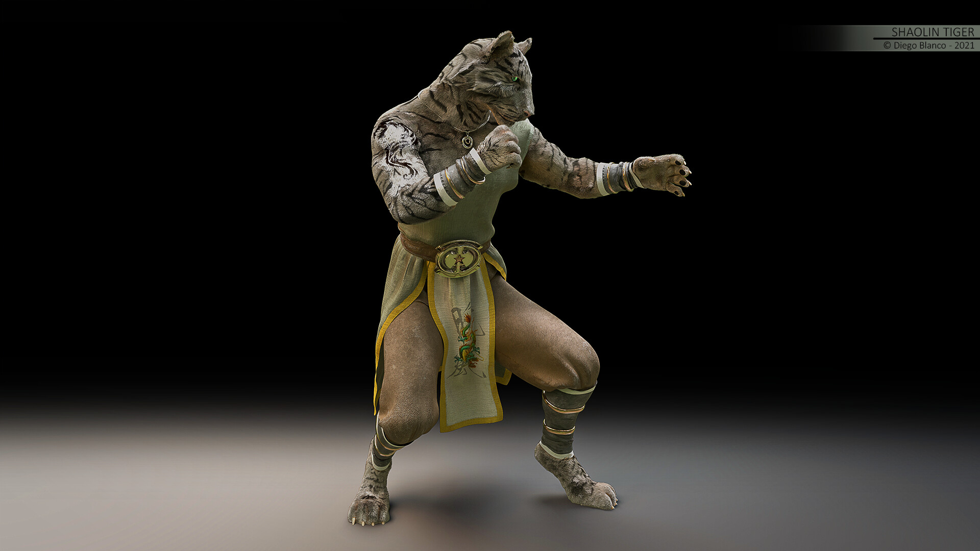 ArtStation - Diego Blanco | Shaolin Tiger