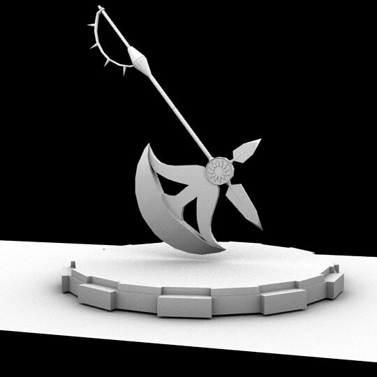 ArtStation - Divine Axe Rhitta 3d Model