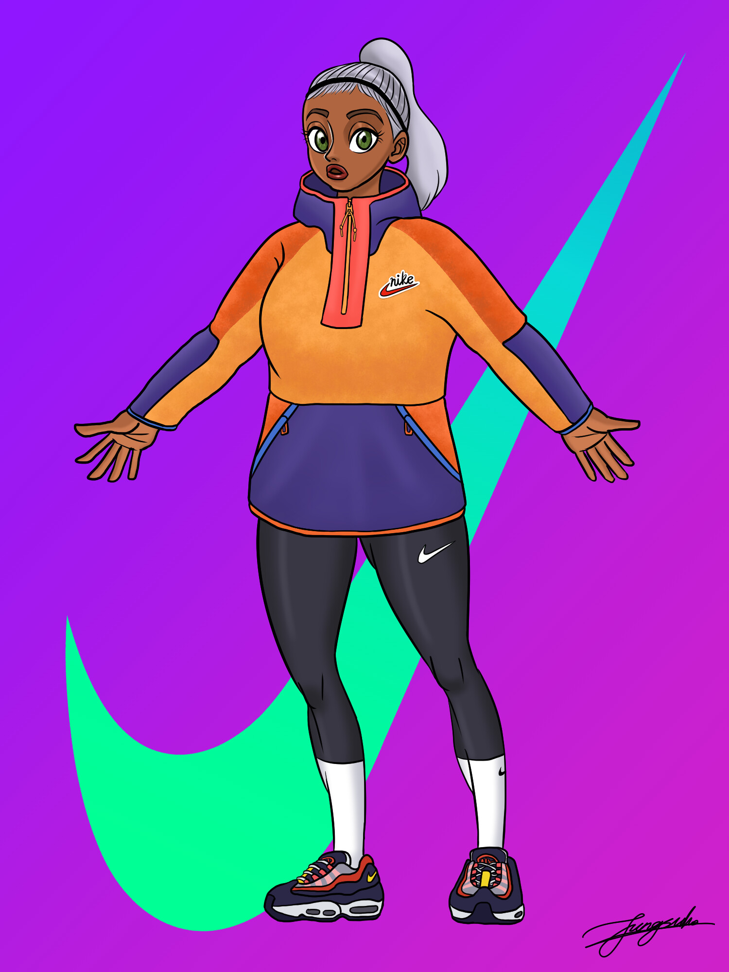 Artstation Nike Girl Fw 2019