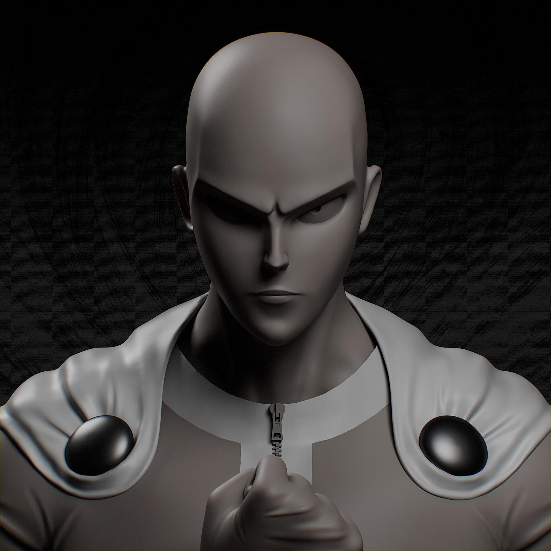 Noey Sirinya - Saitama Ver.serious face (Fanart)