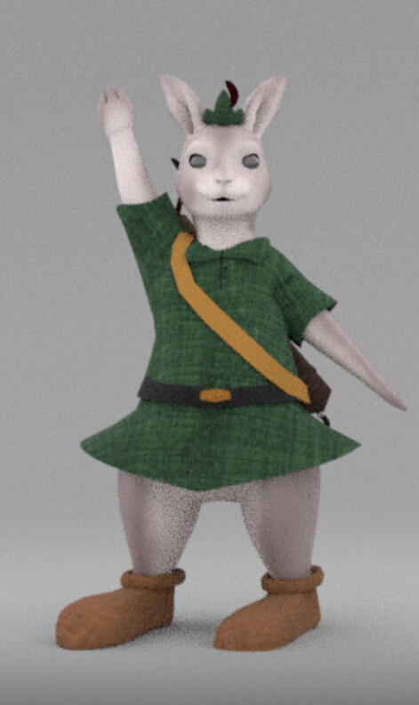 ArtStation - Robin hood rabbit