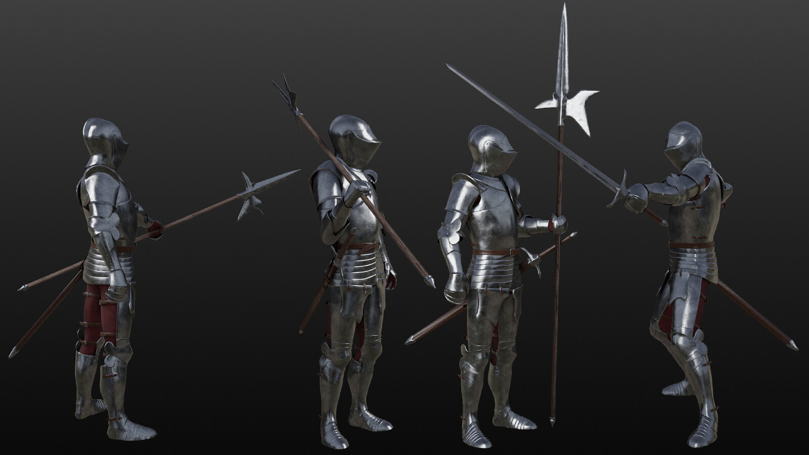 3D Packs and reference images - Knight Poses - Over 1000 Reference Images