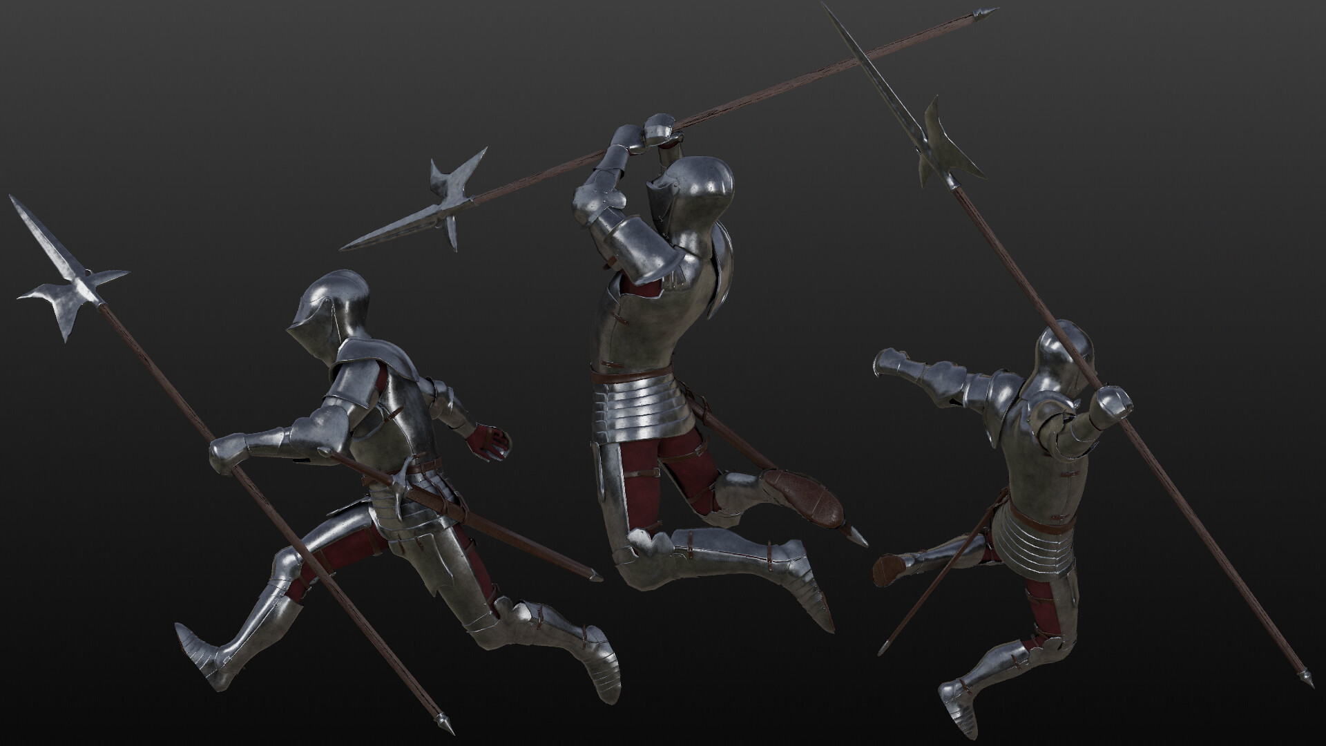 3D Packs and reference images - Knight Poses - Over 1000 Reference Images