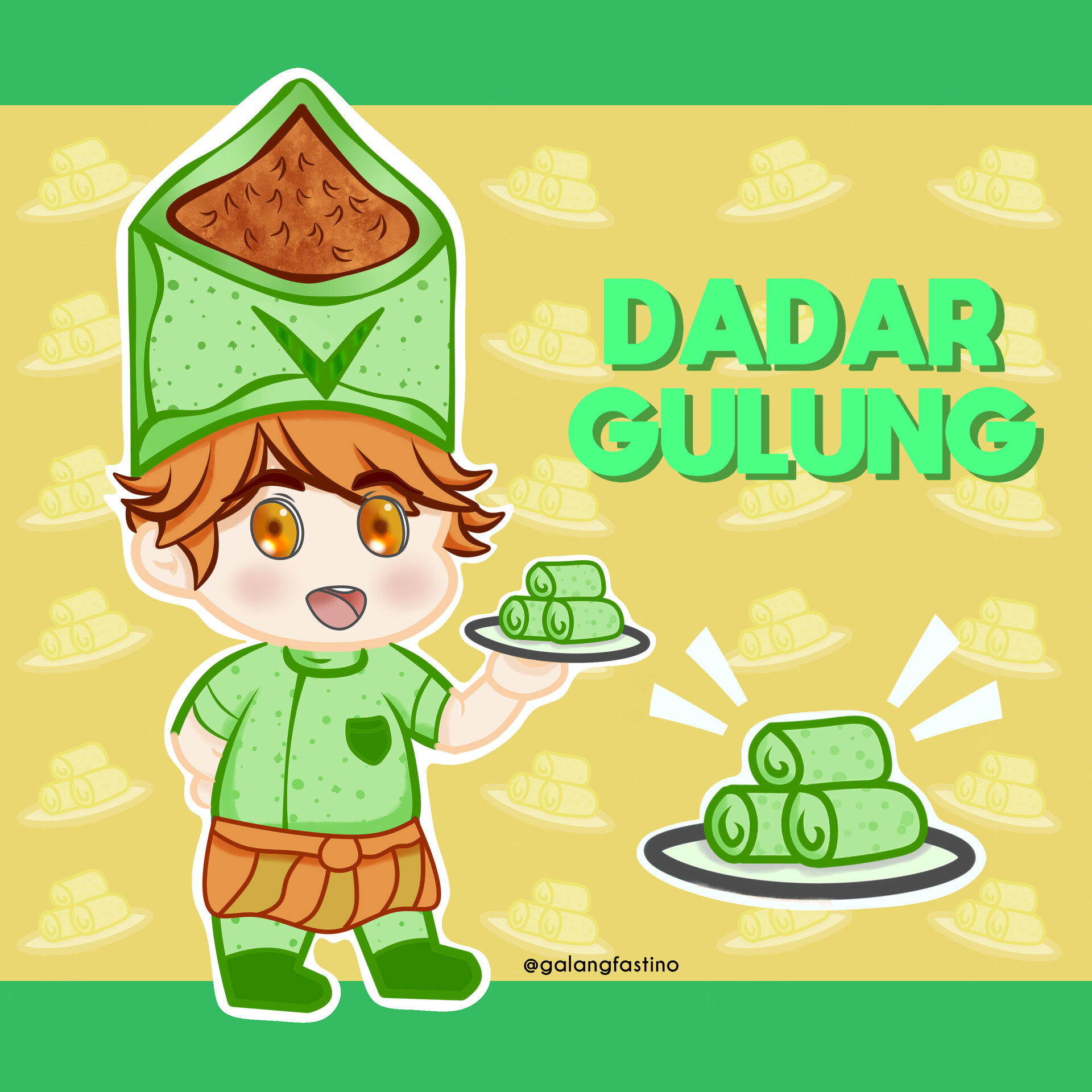 ArtStation - Personal Project : Make a Food Mascot from Rolled Pancakes ...