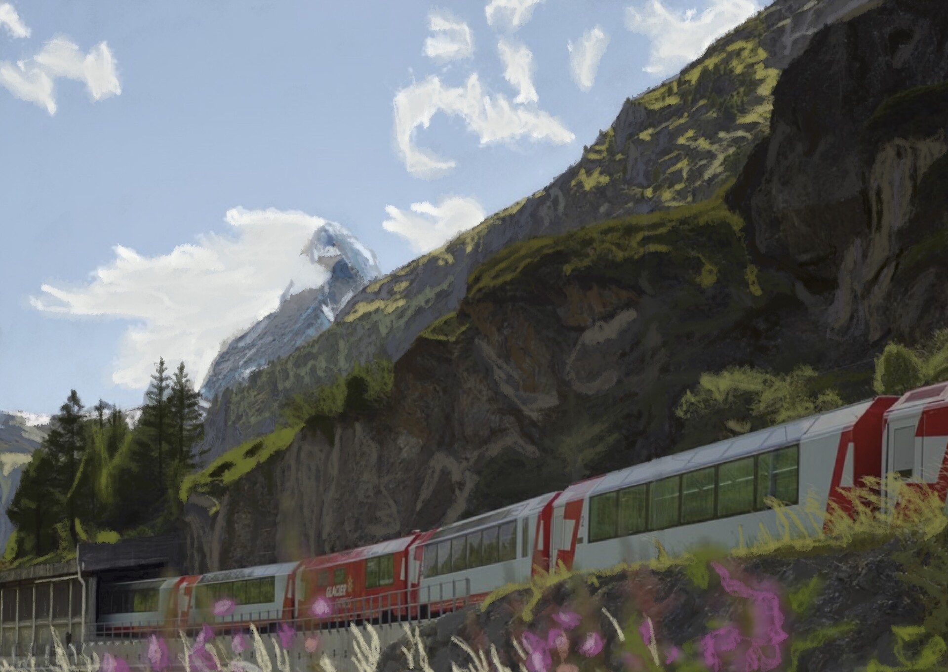 ArtStation - glacier express