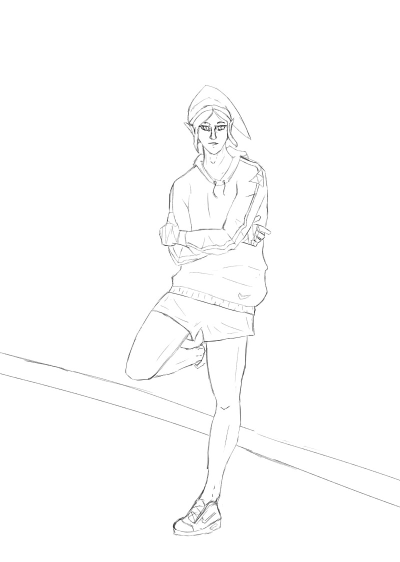 ArtStation - Workout Link sketch