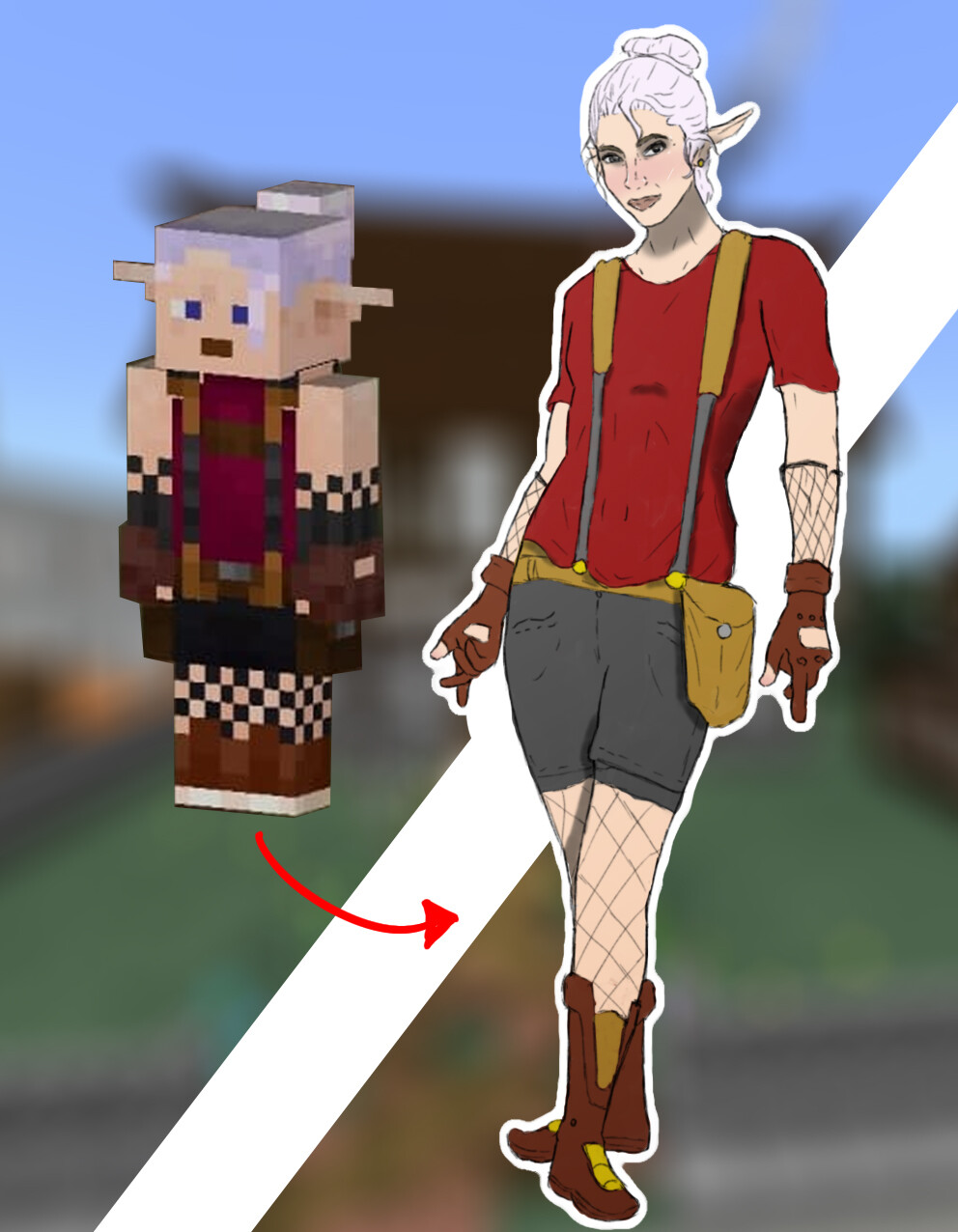 ArtStation - Illustrating my Minecraft Skin