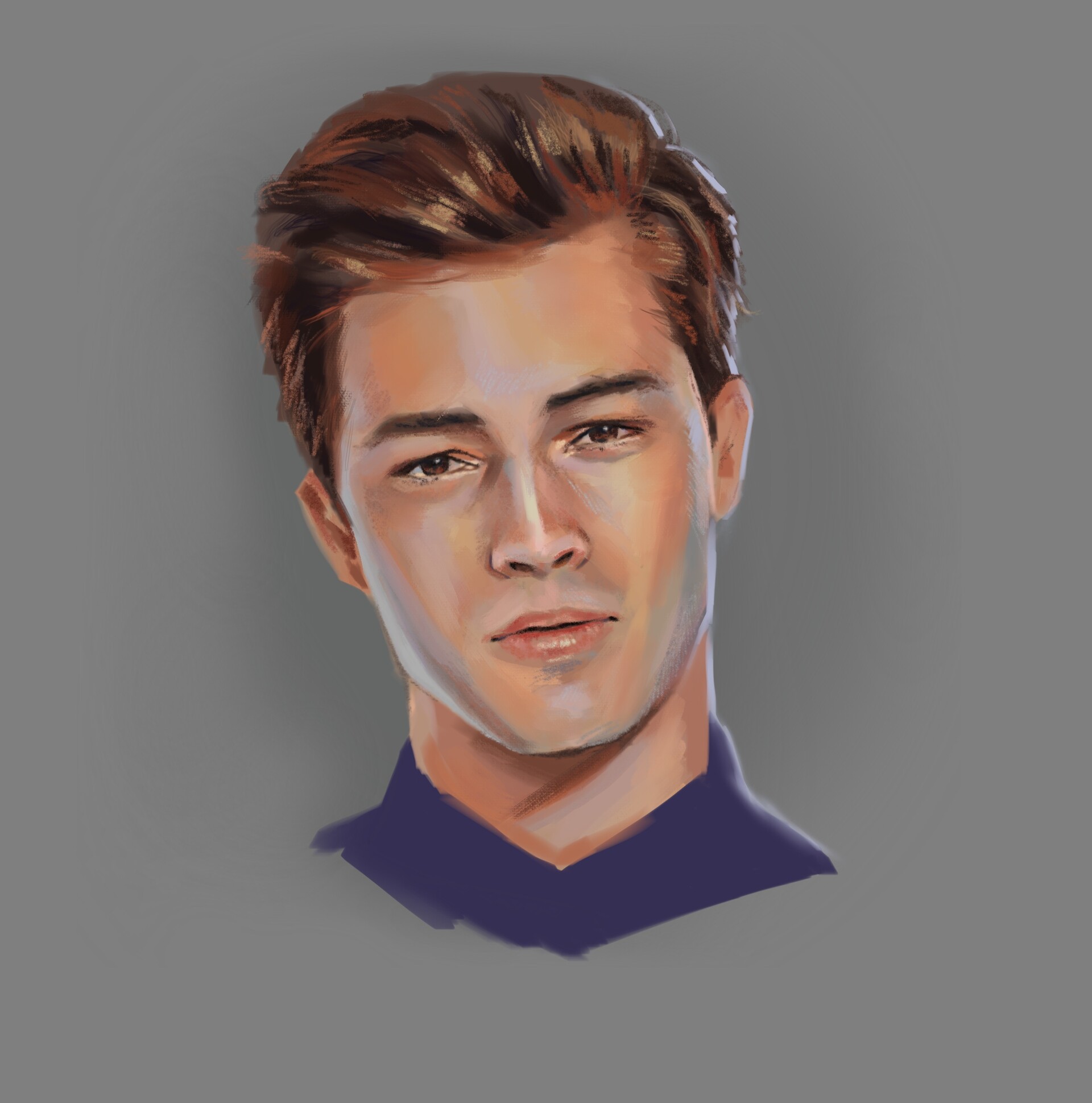 ArtStation - Digital 2D portrait: European character