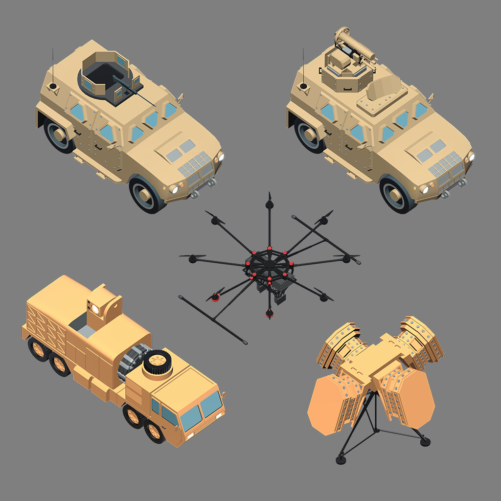 Nick W Nick Ward - Low Poly Military Vehicles