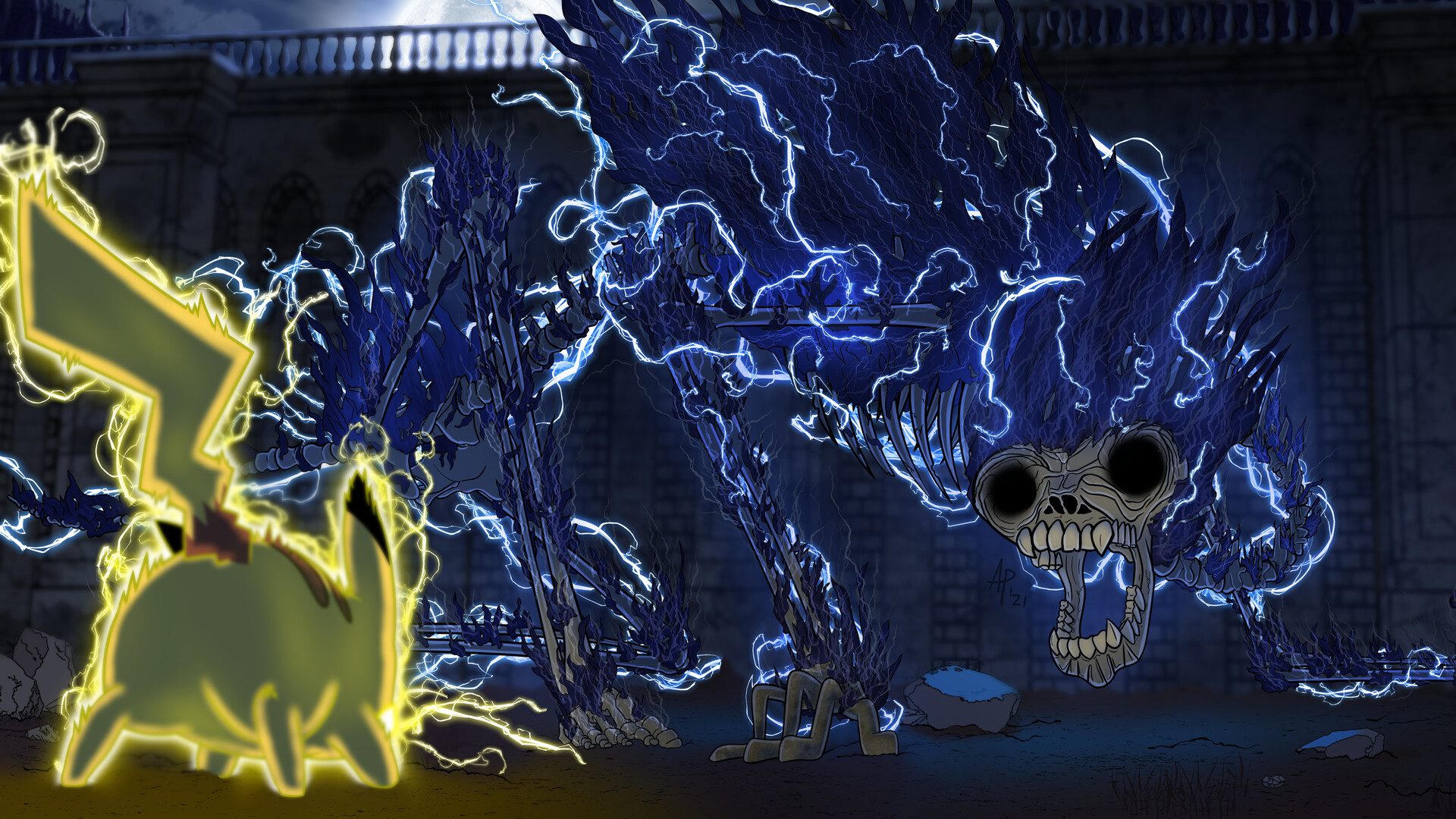 ArtStation - Darkbeast Paarl VS Pikachu