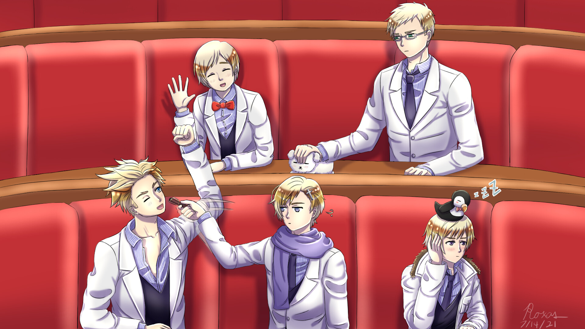 ArtStation - Nordic 5 Fanart (Hetalia)