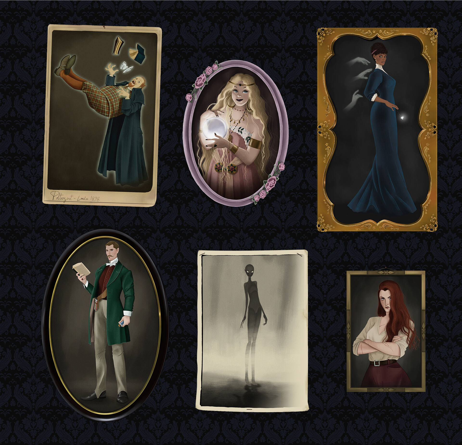 ArtStation - Character design. Paranormal investigators