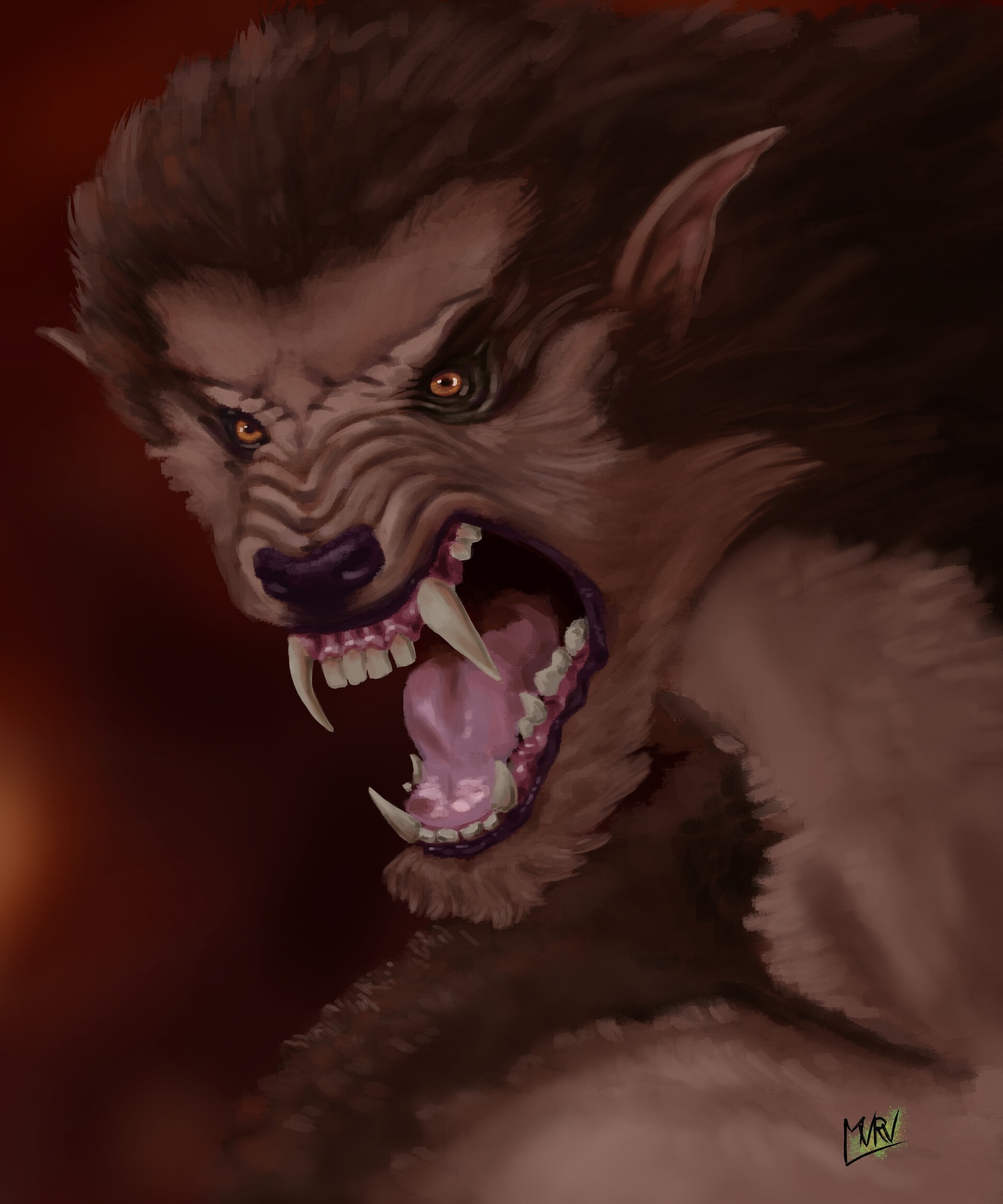 ArtStation - Furious Werewolf