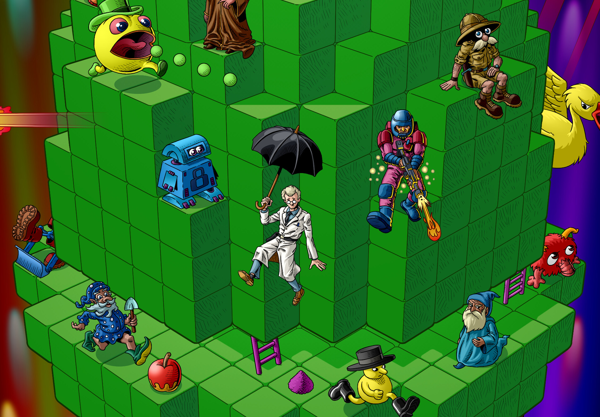 Ste Pickford - Cover art - Acorn A World In Pixels