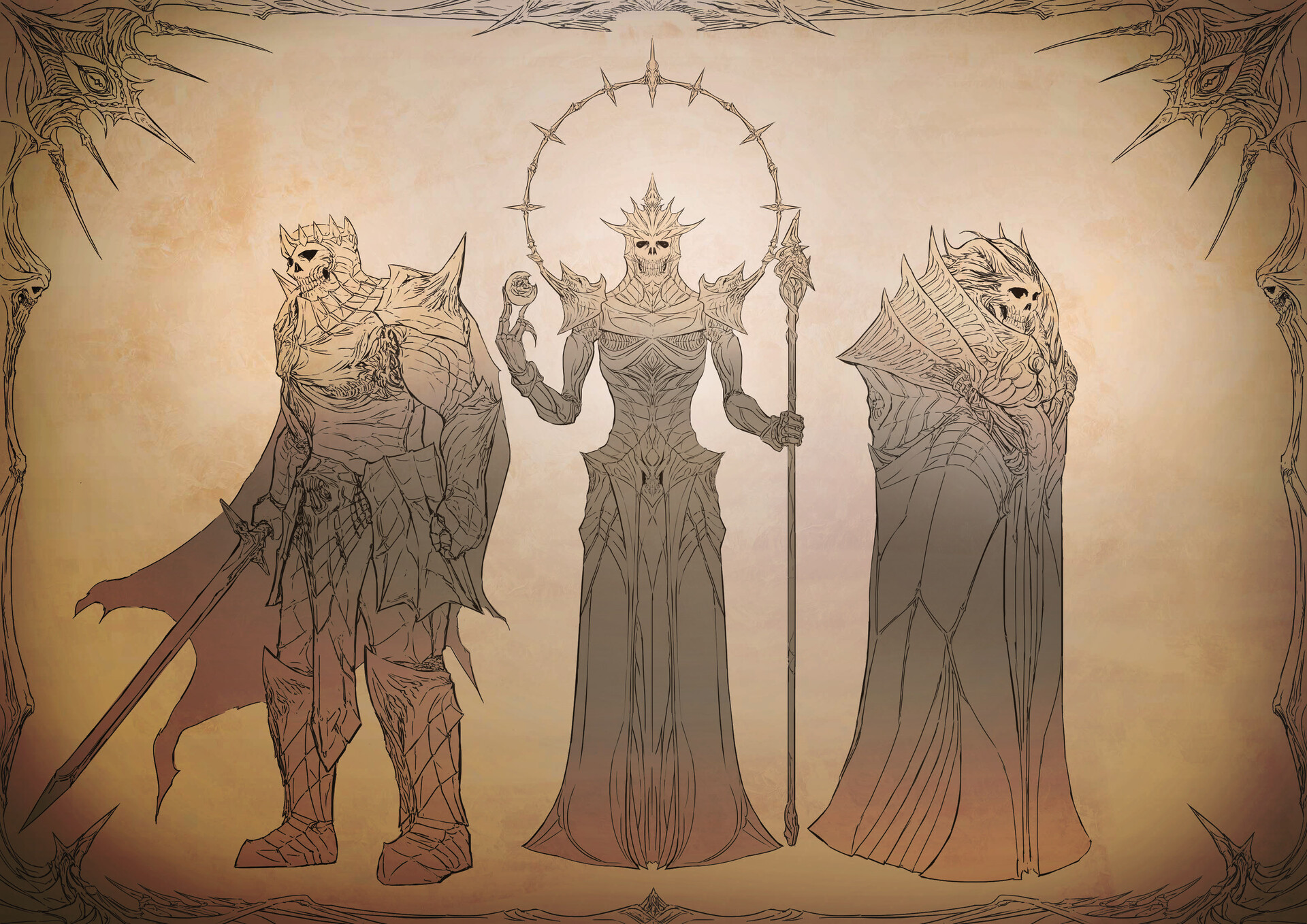 ArtStation - Skull Emperors: The Three Emperors