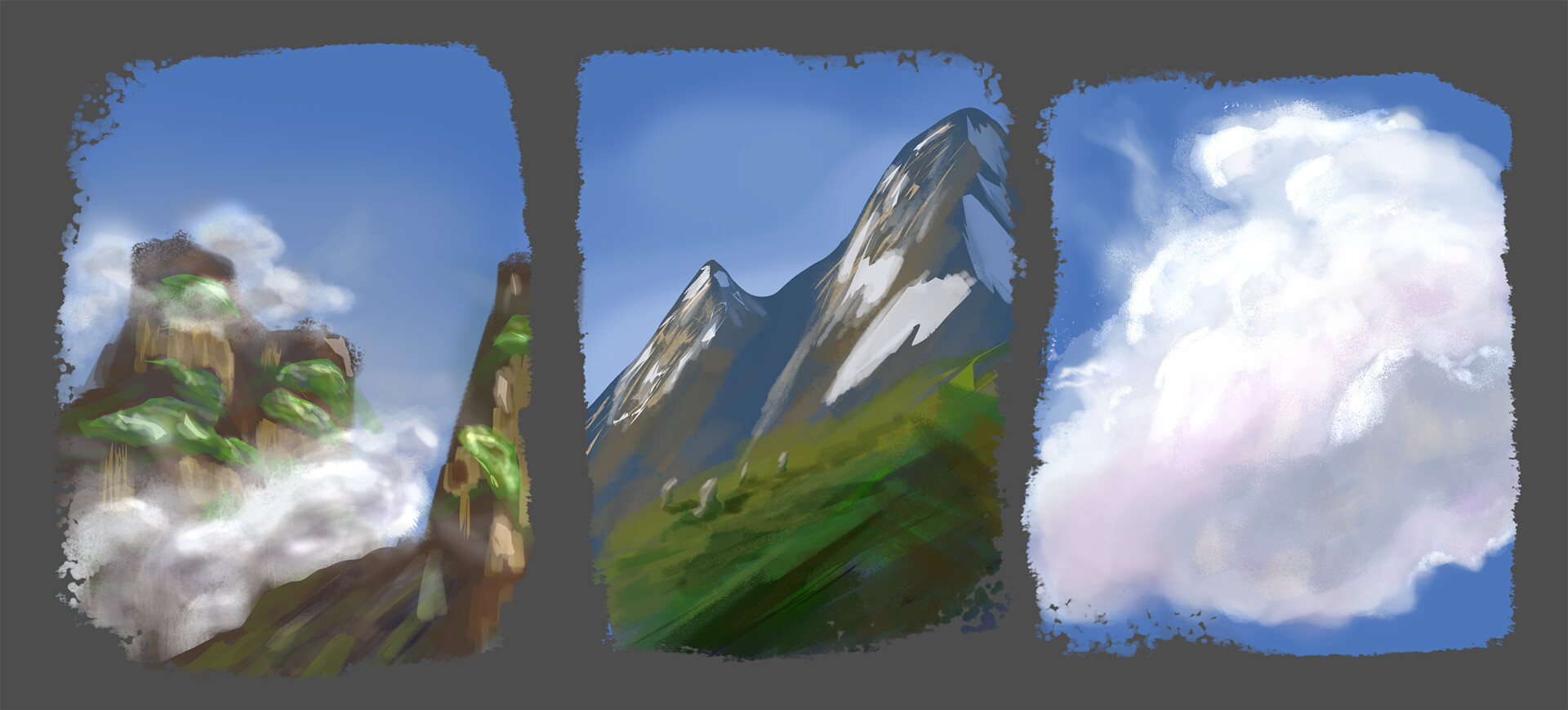 Matthew Skilton - Mountain Study - View from a mountain cave