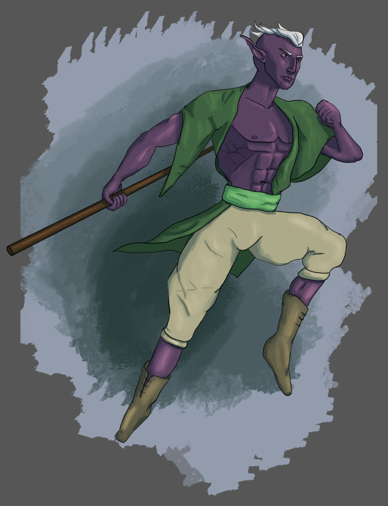 ArtStation - D&D Drow Monk