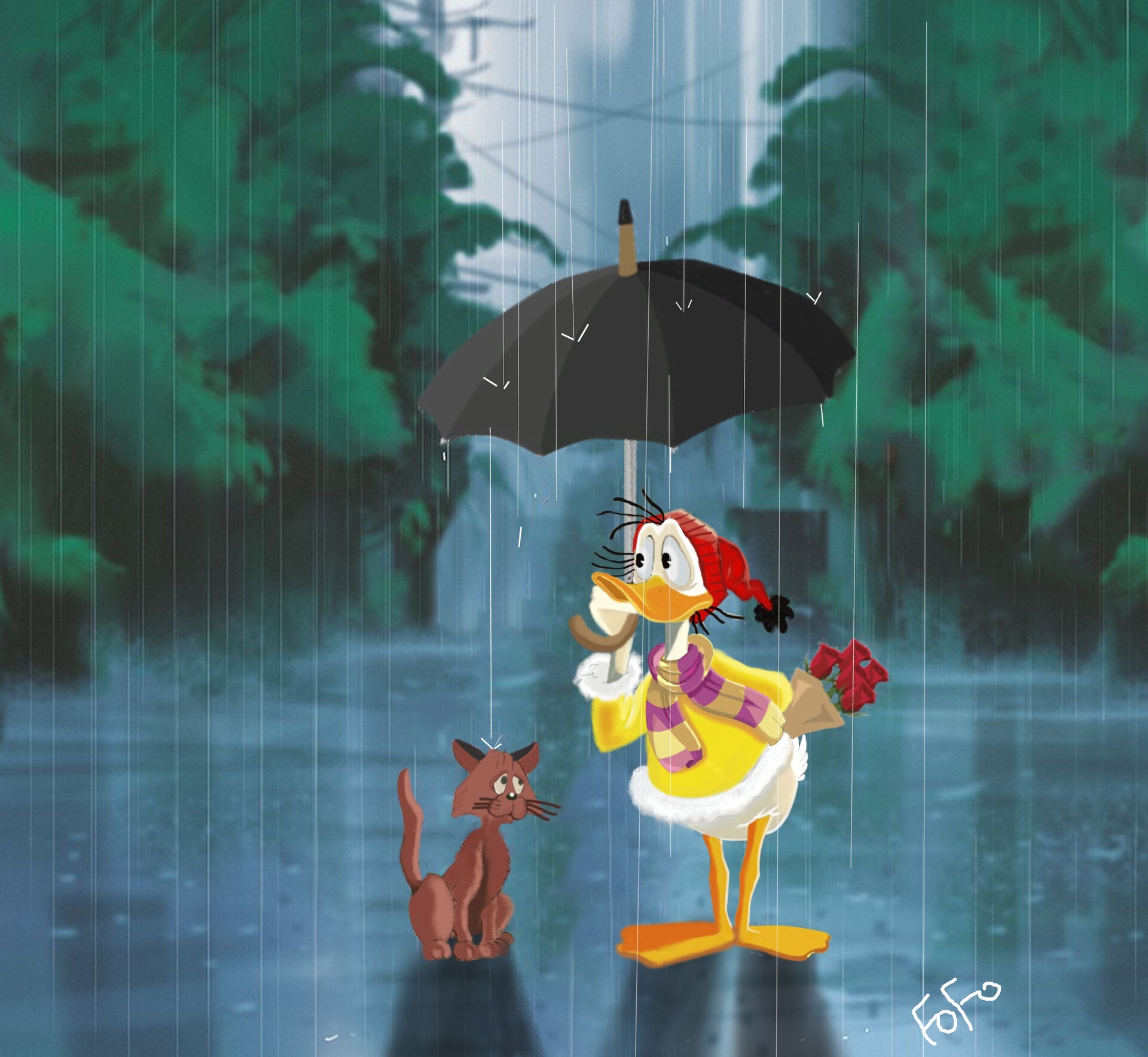 ArtStation - Any day of rain!