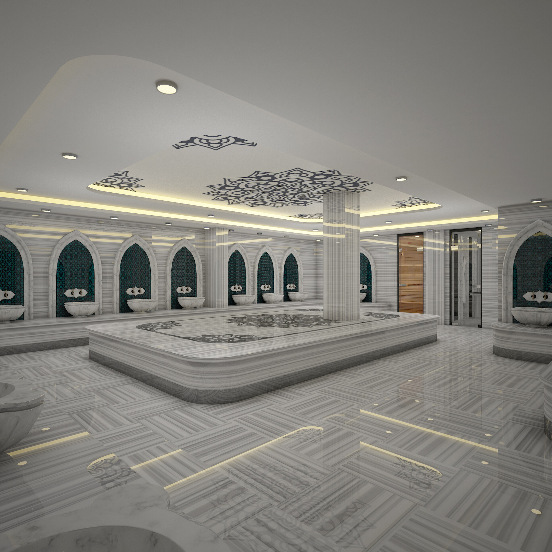 ArtStation - 3D Design Turkish Bath (Hamam)