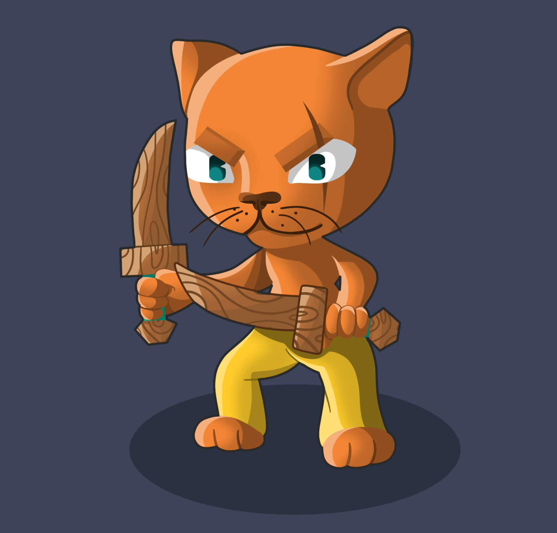 ArtStation - Cat with Daggers