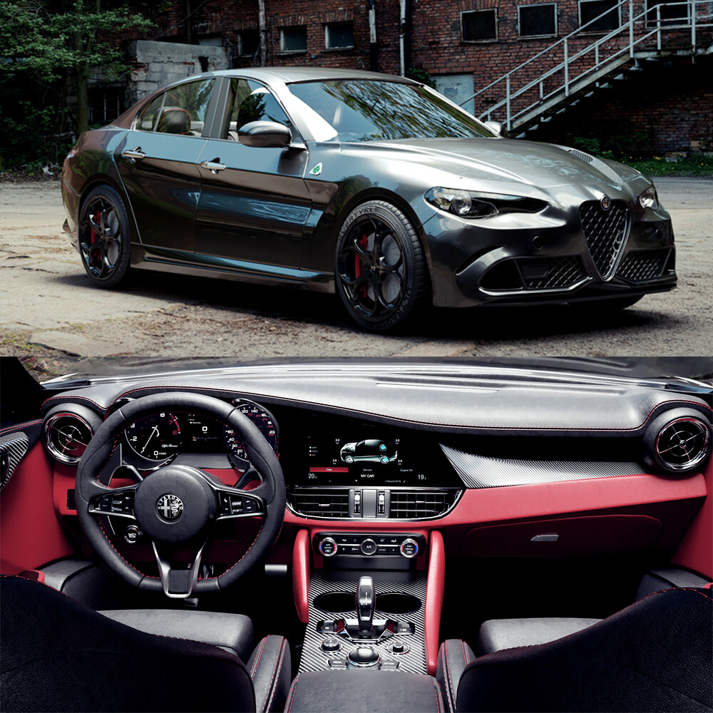 ArtStation - Alfa romeo giulia