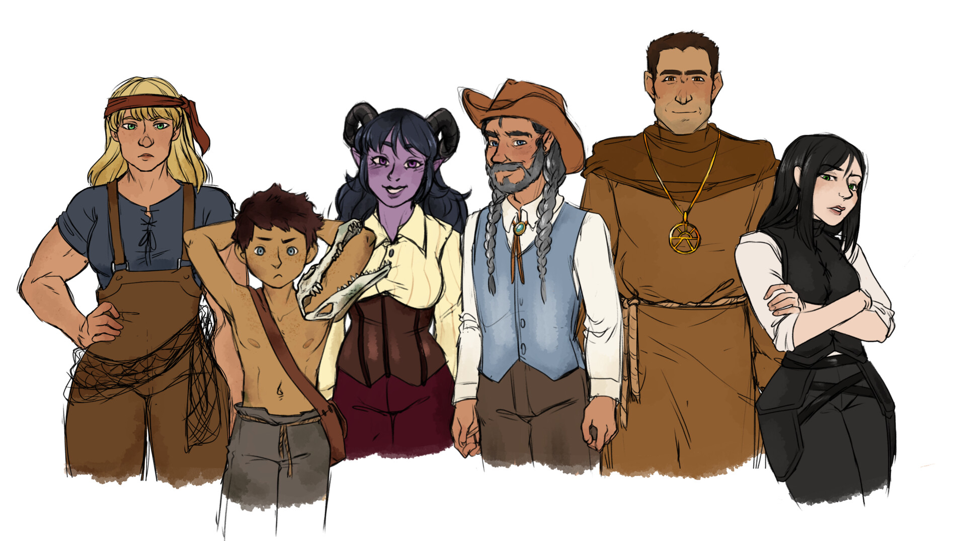 ArtStation - DnD Curse of Strahd Campaign Player Character Concepts