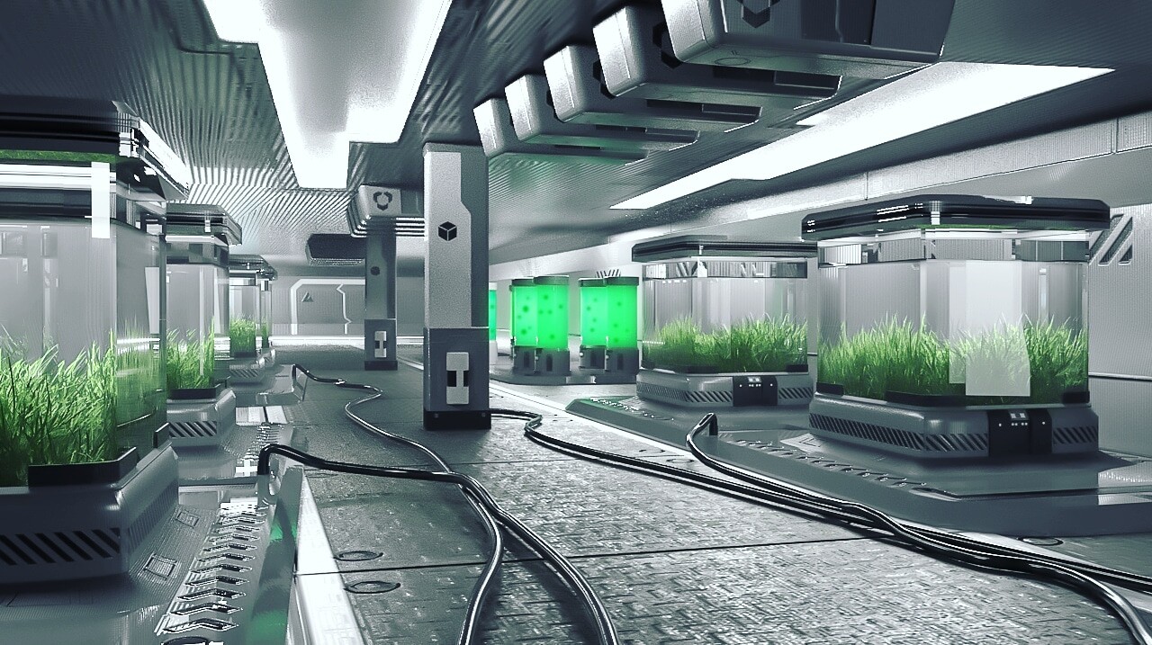 ArtStation - 3d sci-fi lab scene