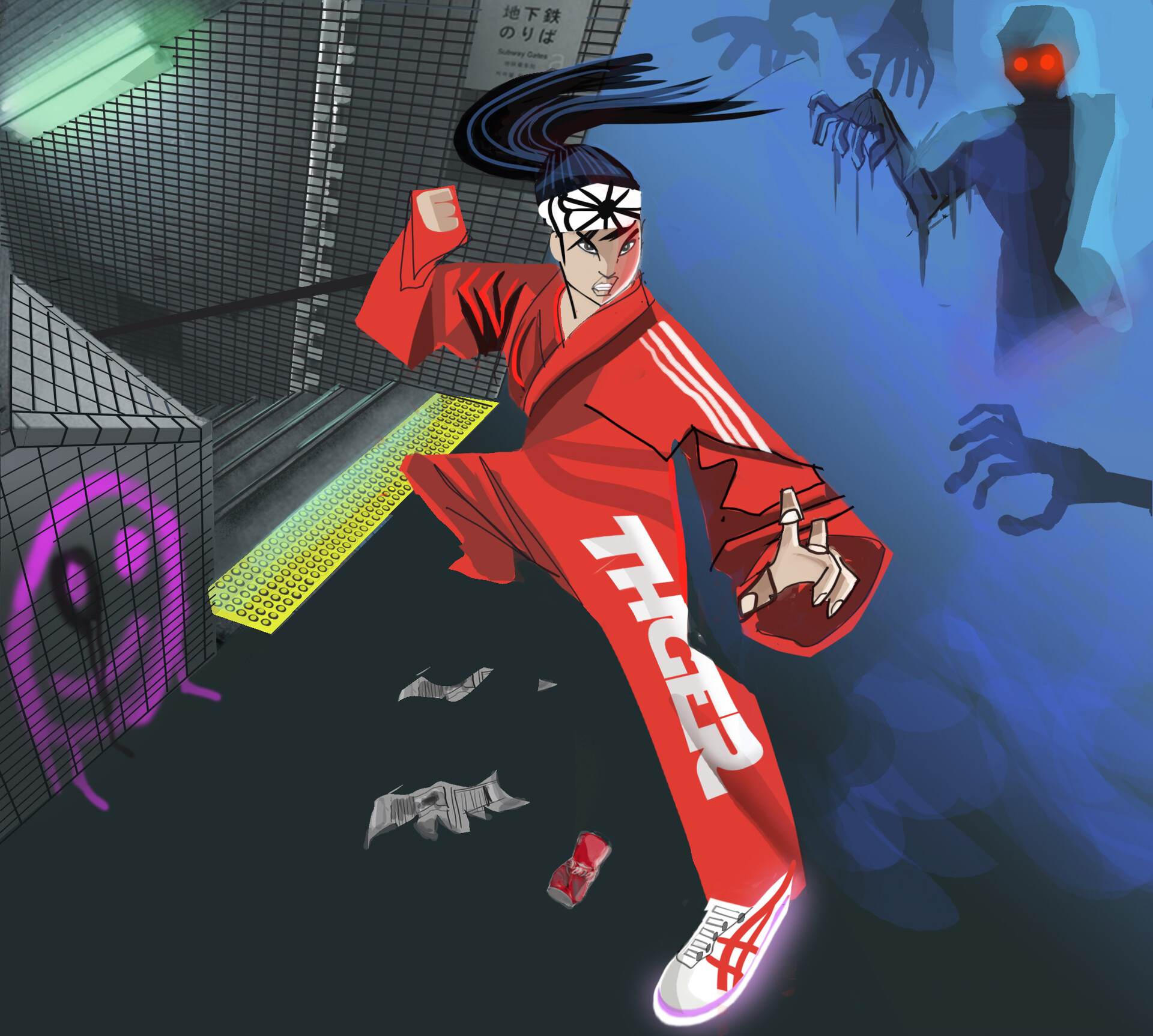 ArtStation - Subway Zombie Attack!