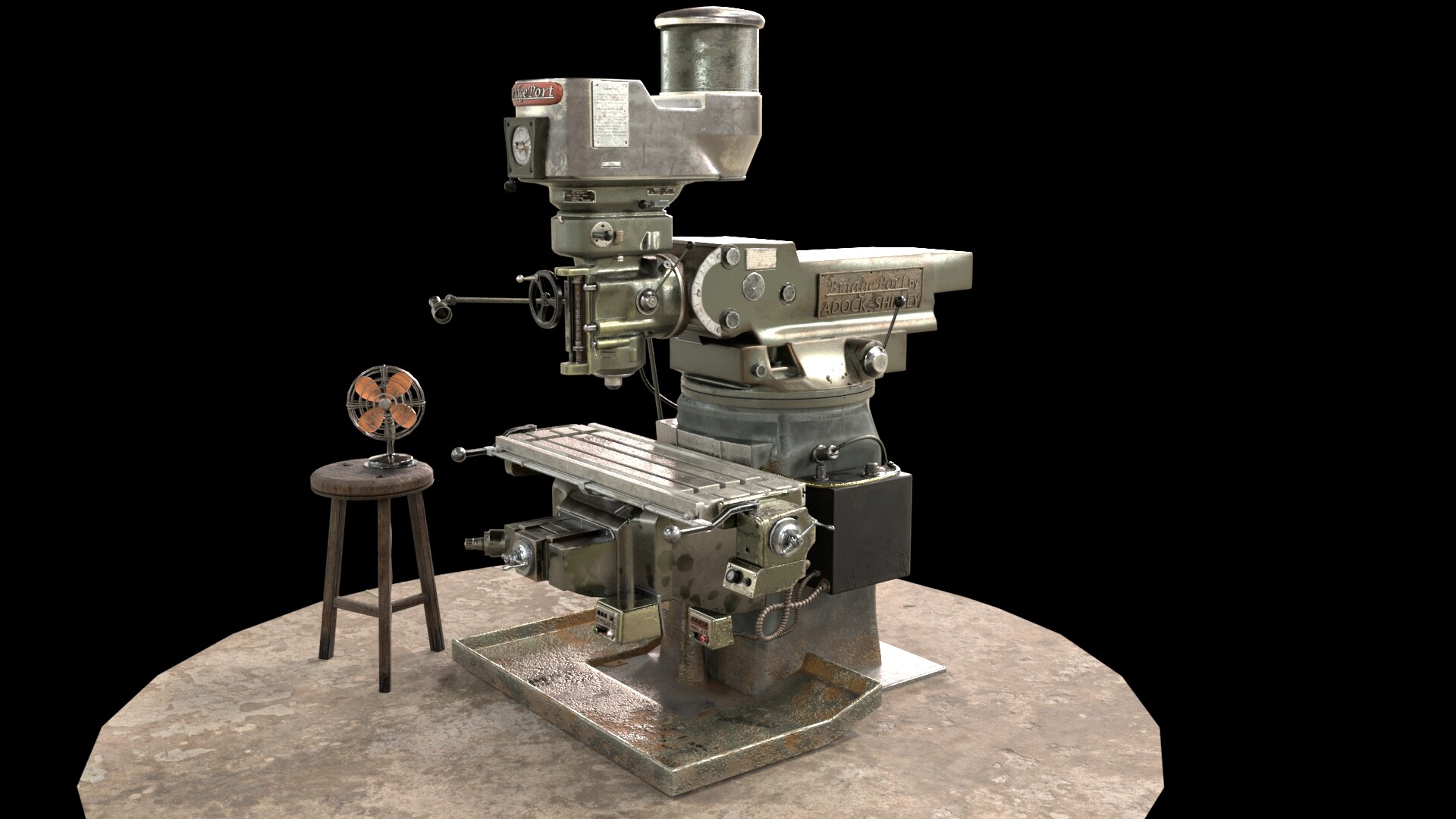ArtStation - Antique Milling Machine Antique