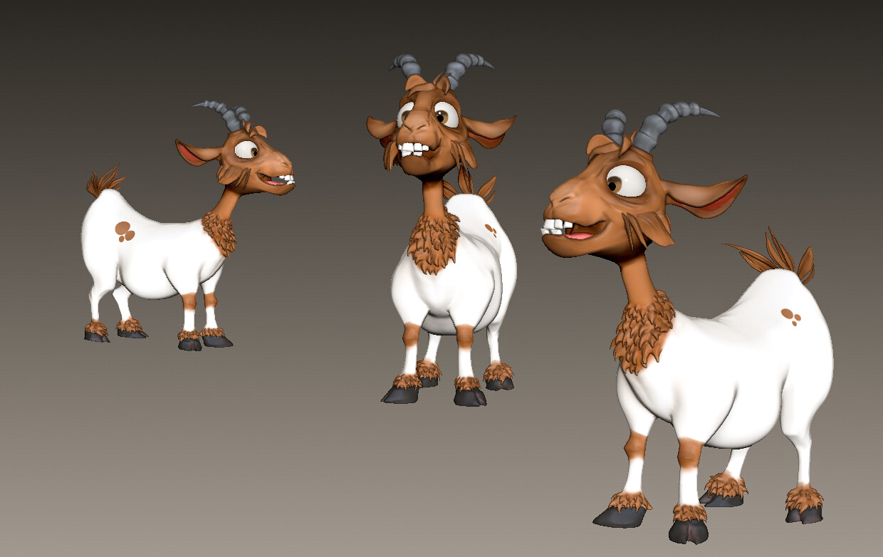 ArtStation - Stylized Goat (WIP)