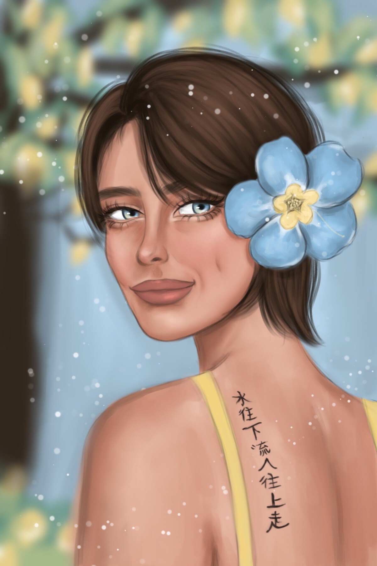 ArtStation - Blue_Flower