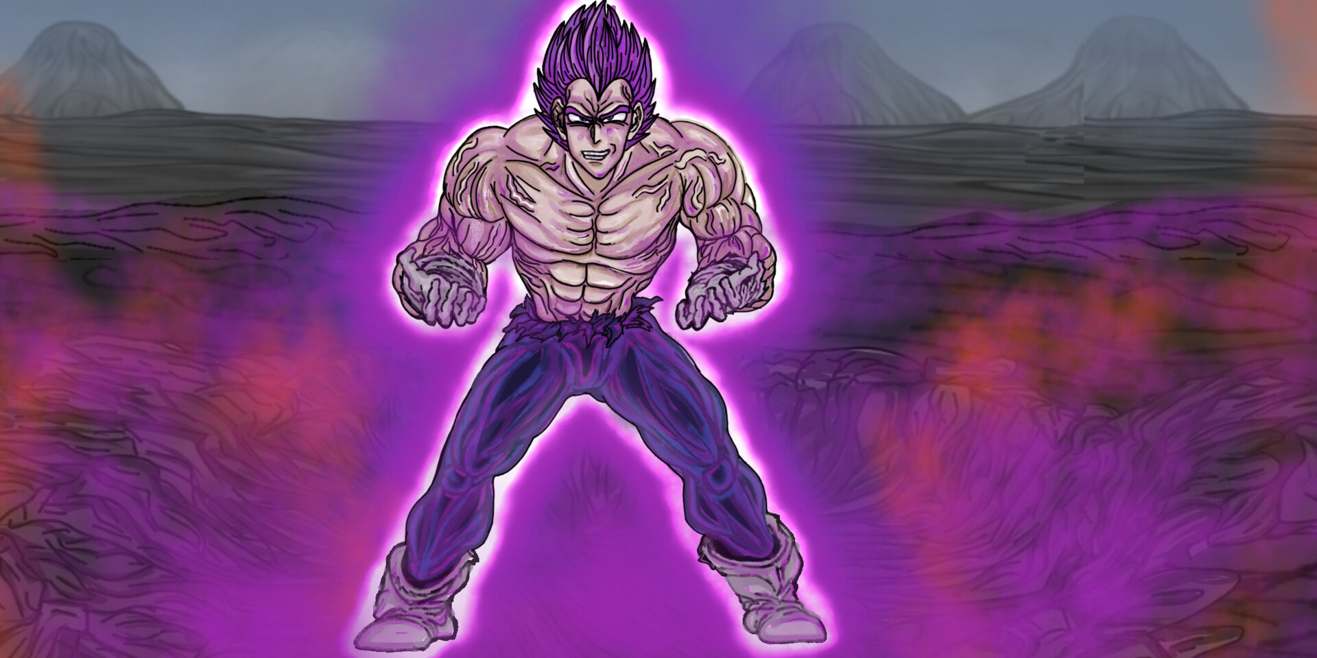 Animation Station - Vegeta Hakaishin [Digital painting]