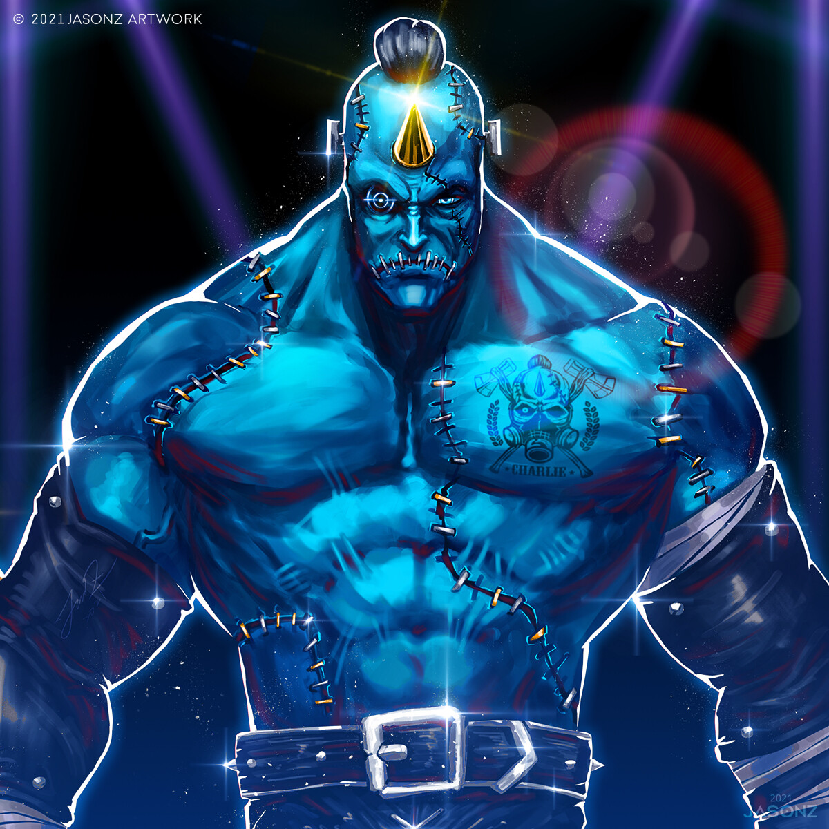 ArtStation - Frank the zombie wrestler