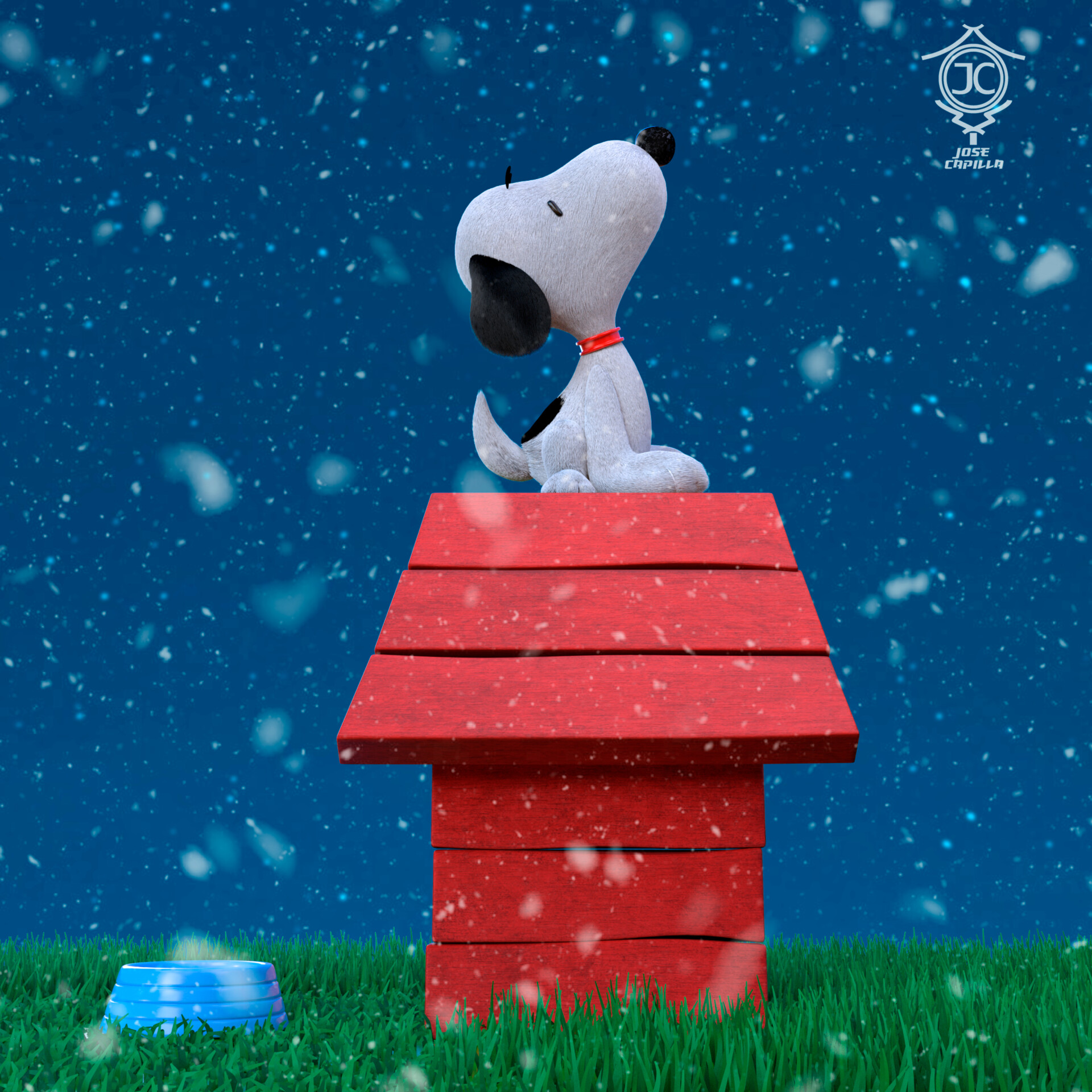ArtStation - Winter starts today Snoopy