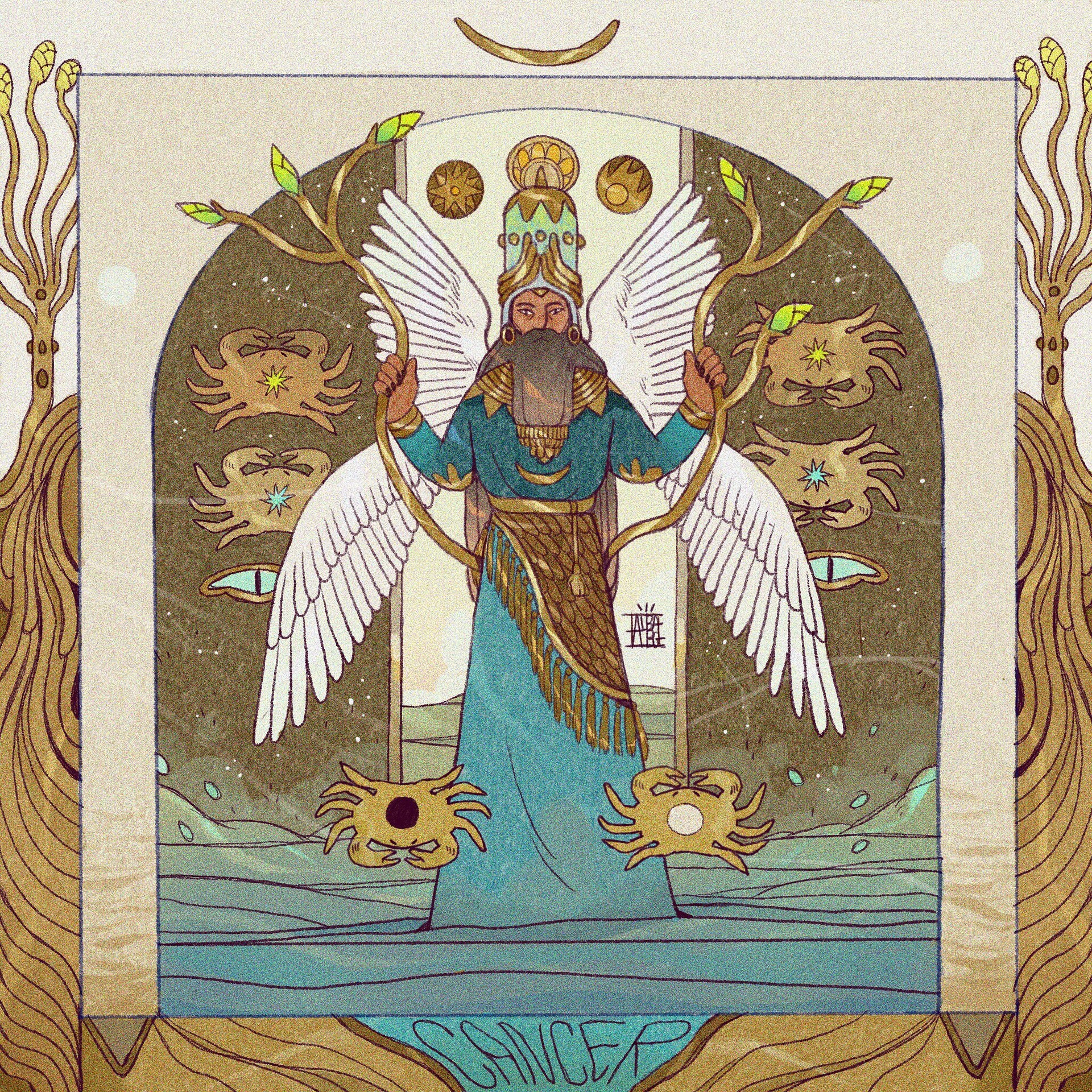 Virgo Goddess by John Dimayuga : ZodiacArt