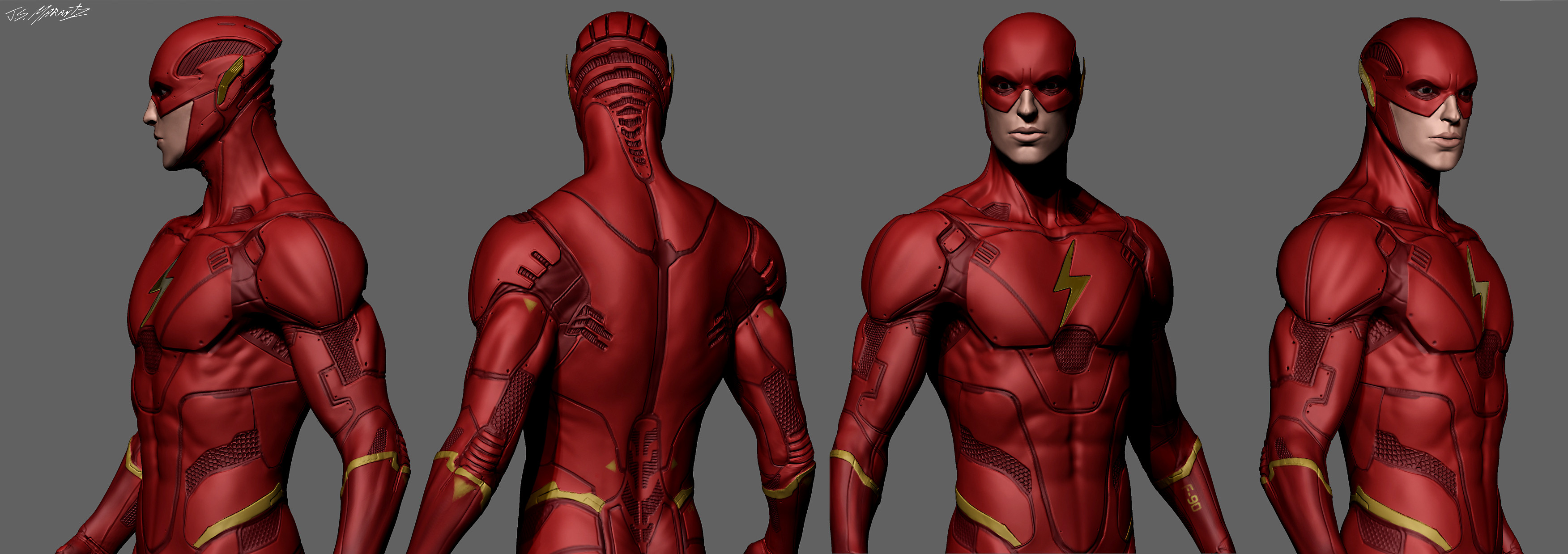 Jerad S. Marantz - Flash Concept art For BvS and Justice League