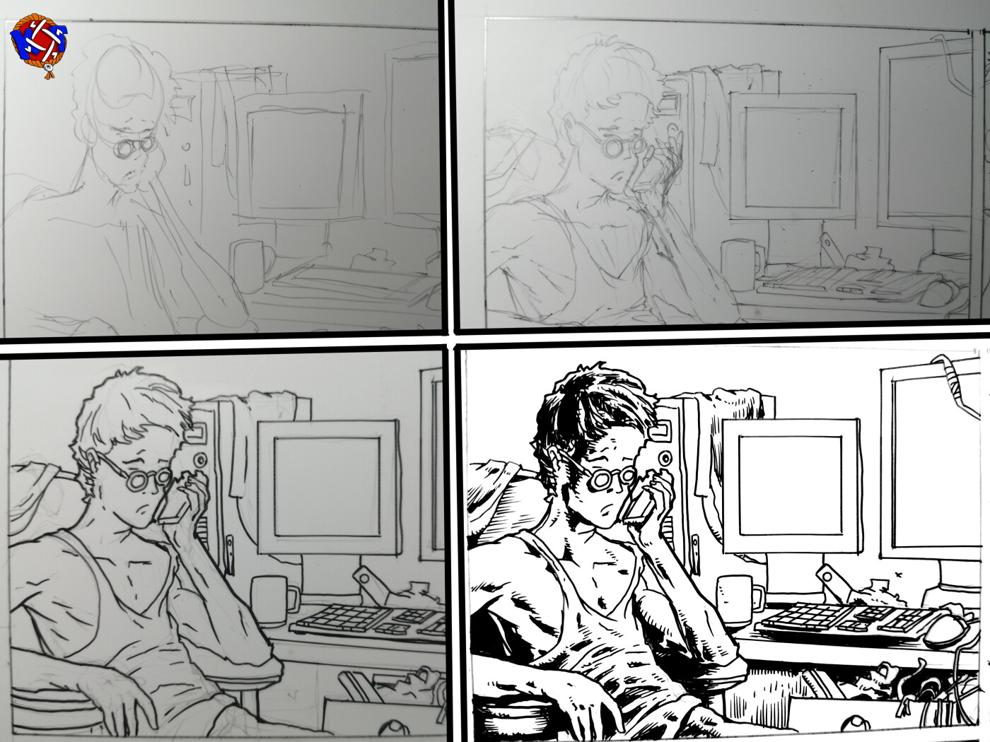 ArtStation - Comics sketch and line