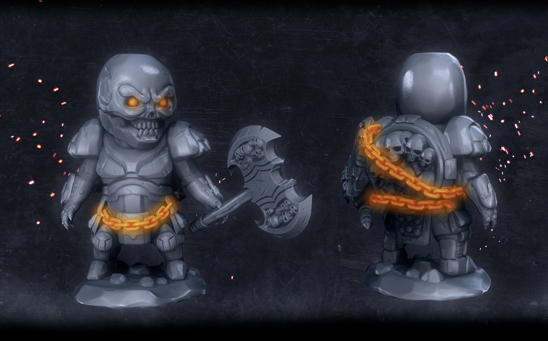 ArtStation - Stylized Necro-Knight! I did it for a long time, I'm ...