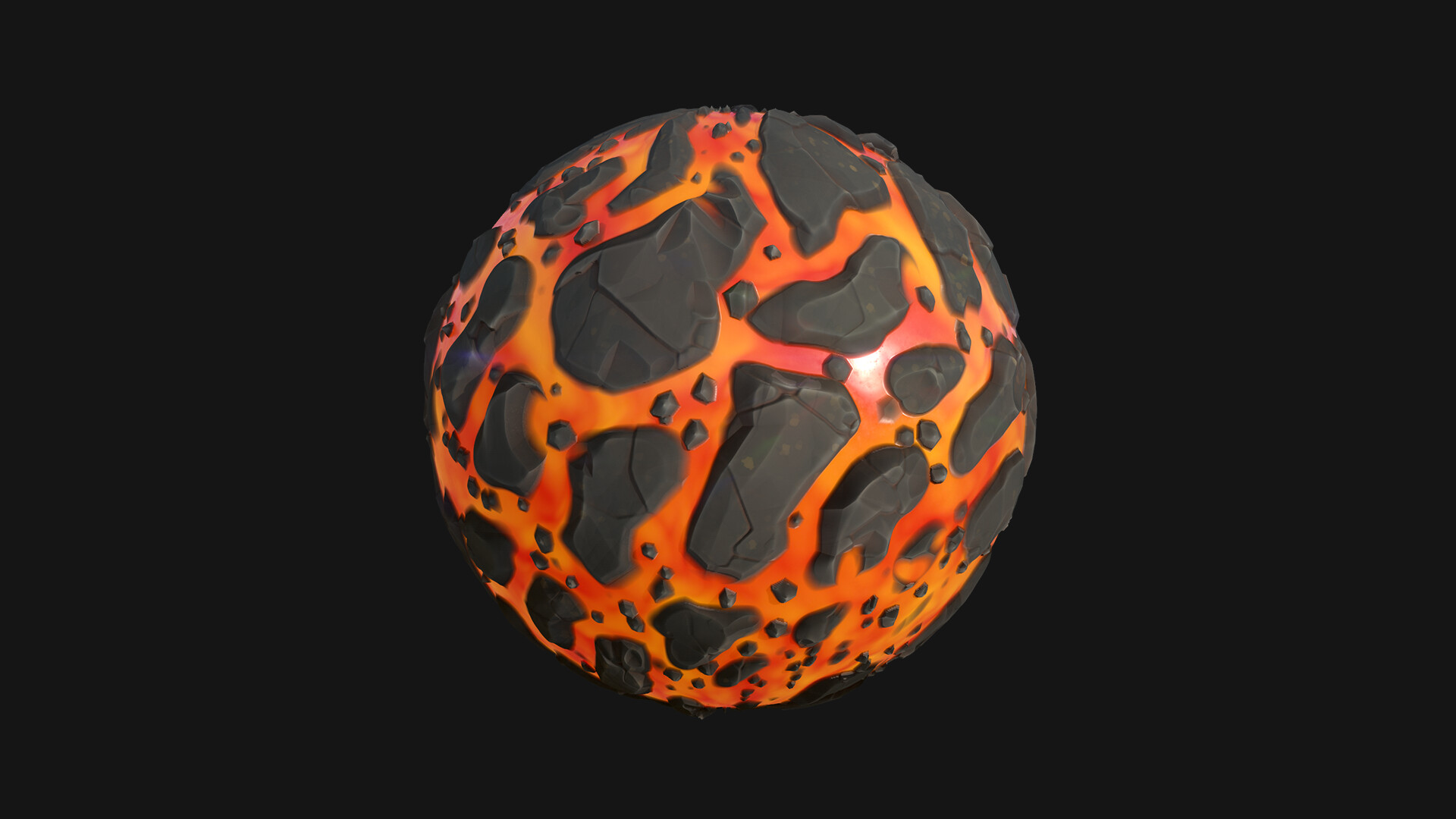 ArtStation - Stylized Lava2 PBR Texture