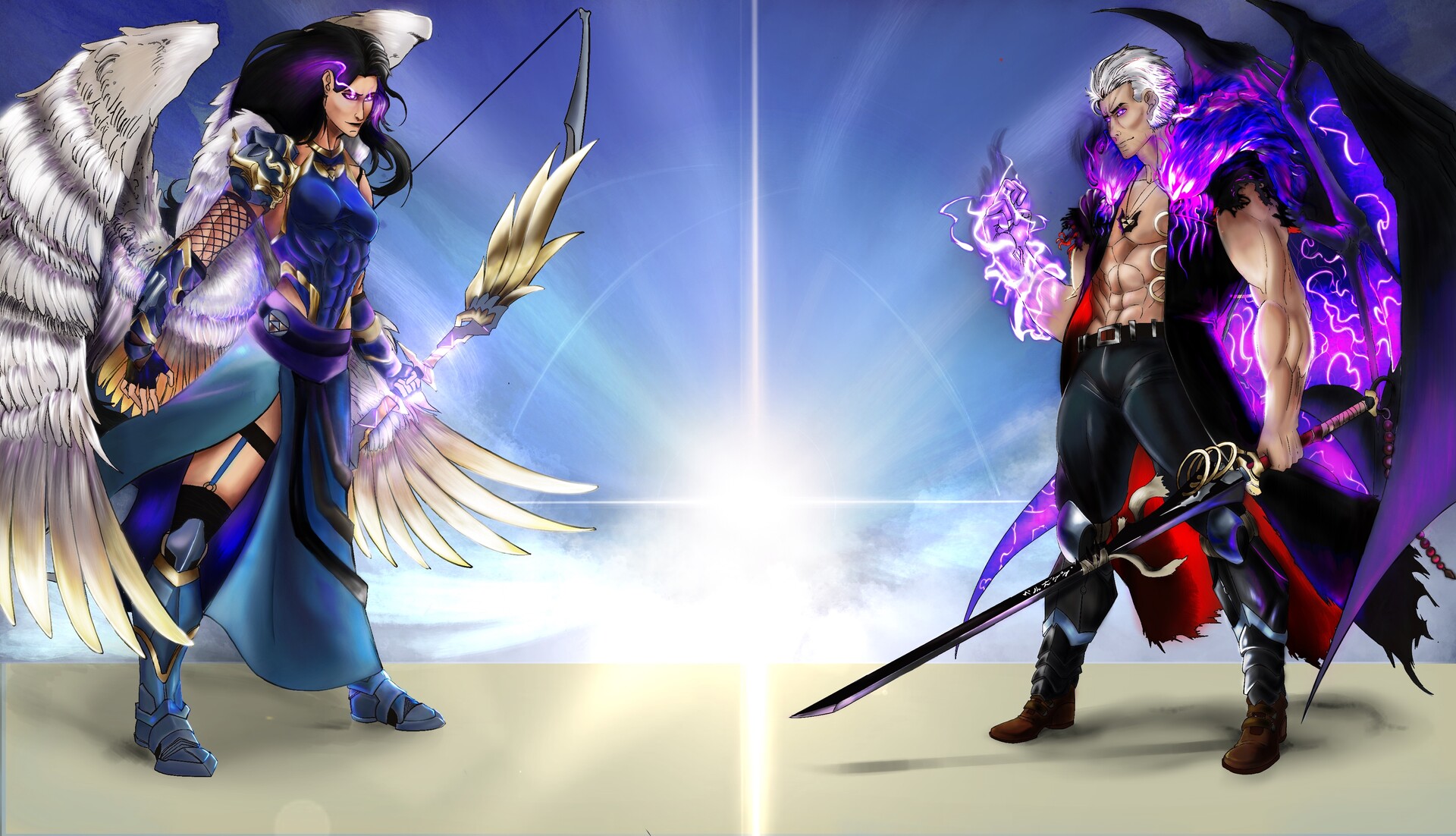 ArtStation - Medaka e Zangestu RPG ONE PIECE ANGEL X DEMON