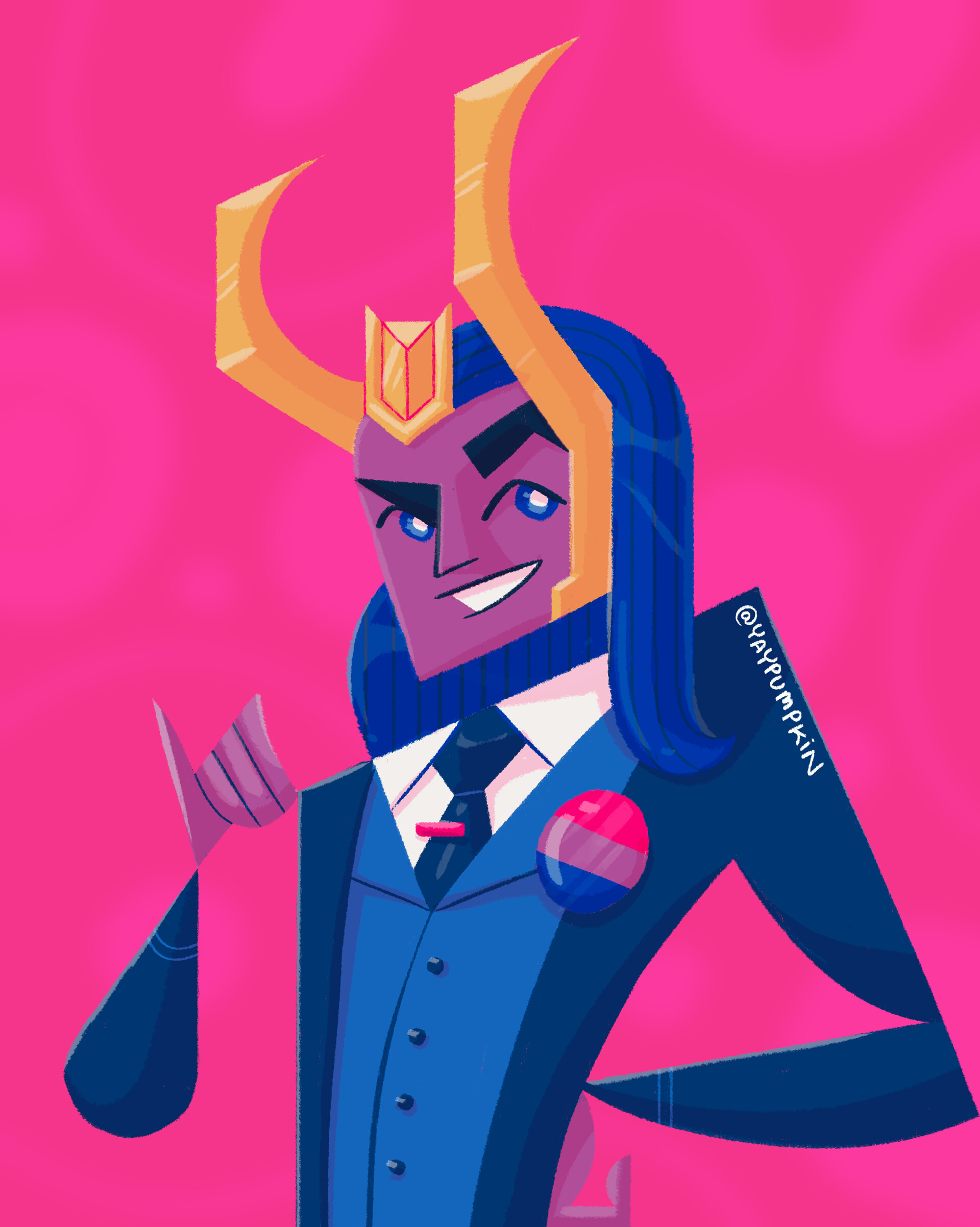 ArtStation - Out & Proud - Bi Loki