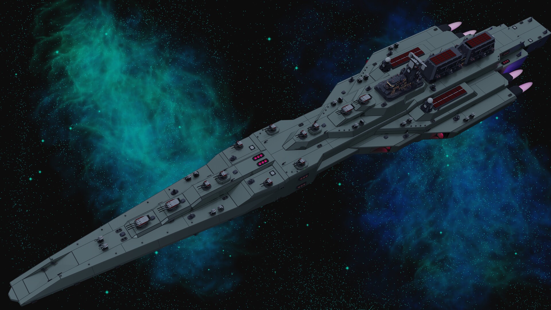 ArtStation - Akurian Fast Heavy Cruiser