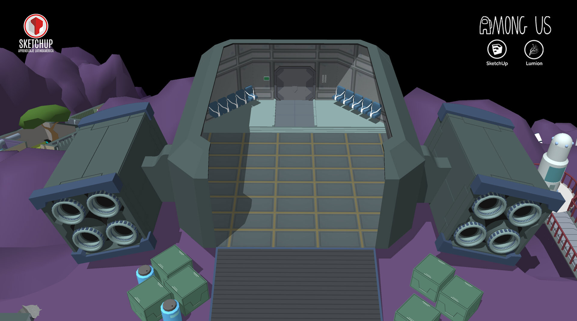 Pablo Collazos - Among us - Polus Map 3D Model