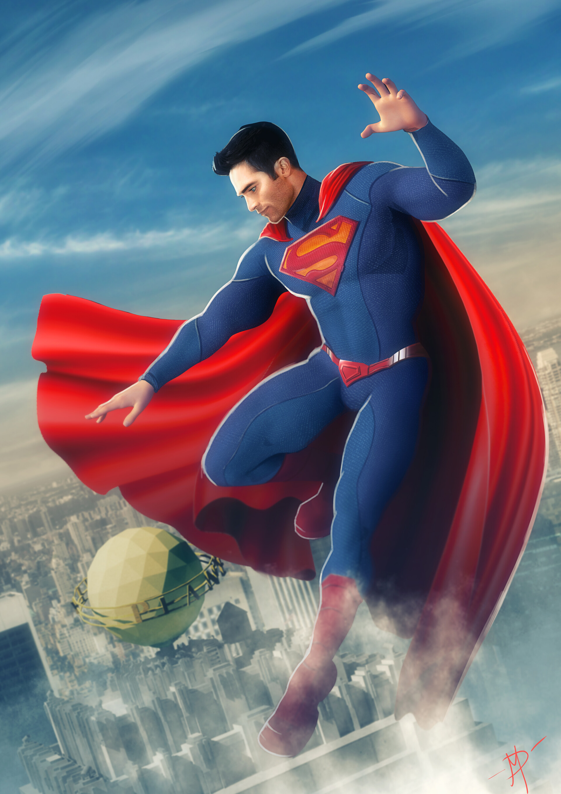 ArtStation - Superman (Tyler Hoechlin inspired)