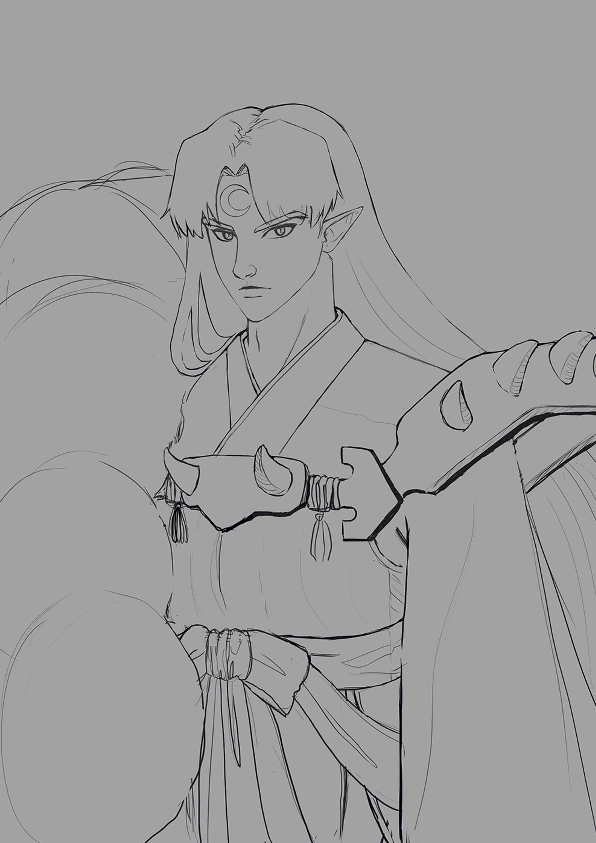 sesshomaru coloring pages