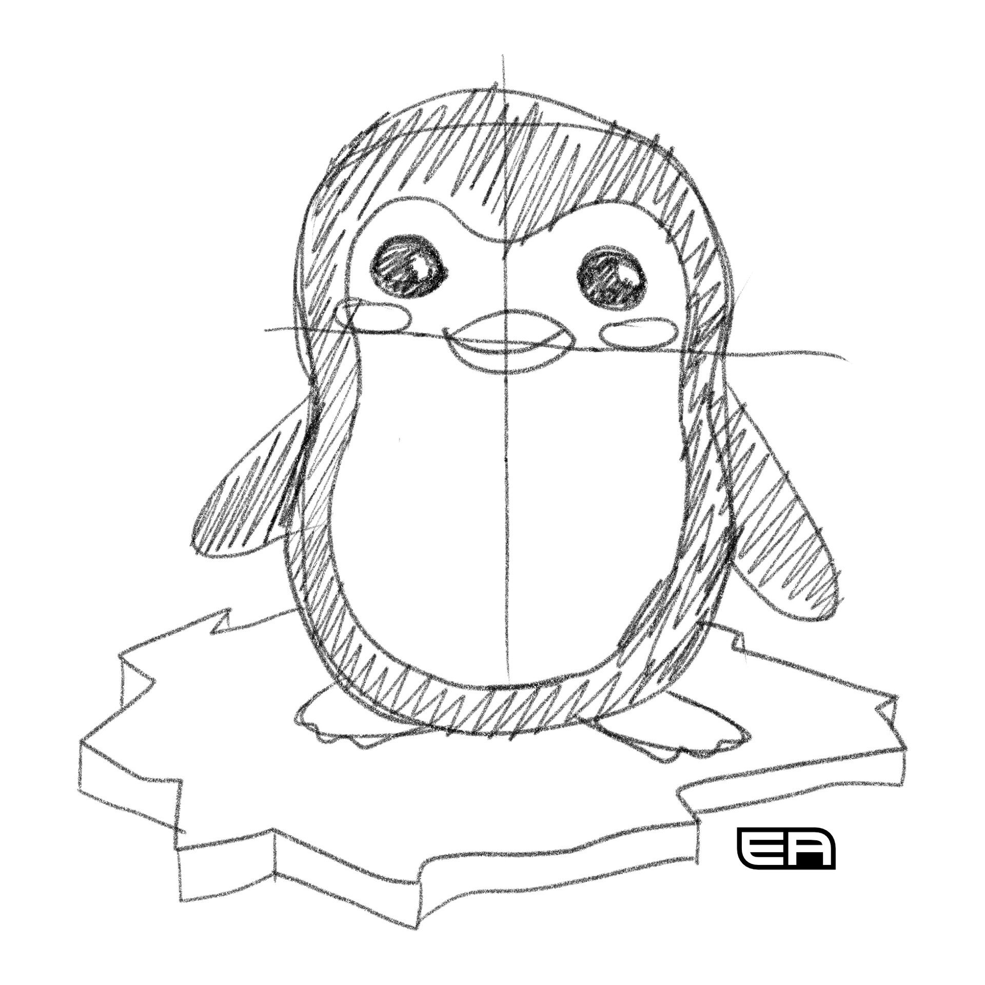 ERION ARTWORK - Cute Penguin