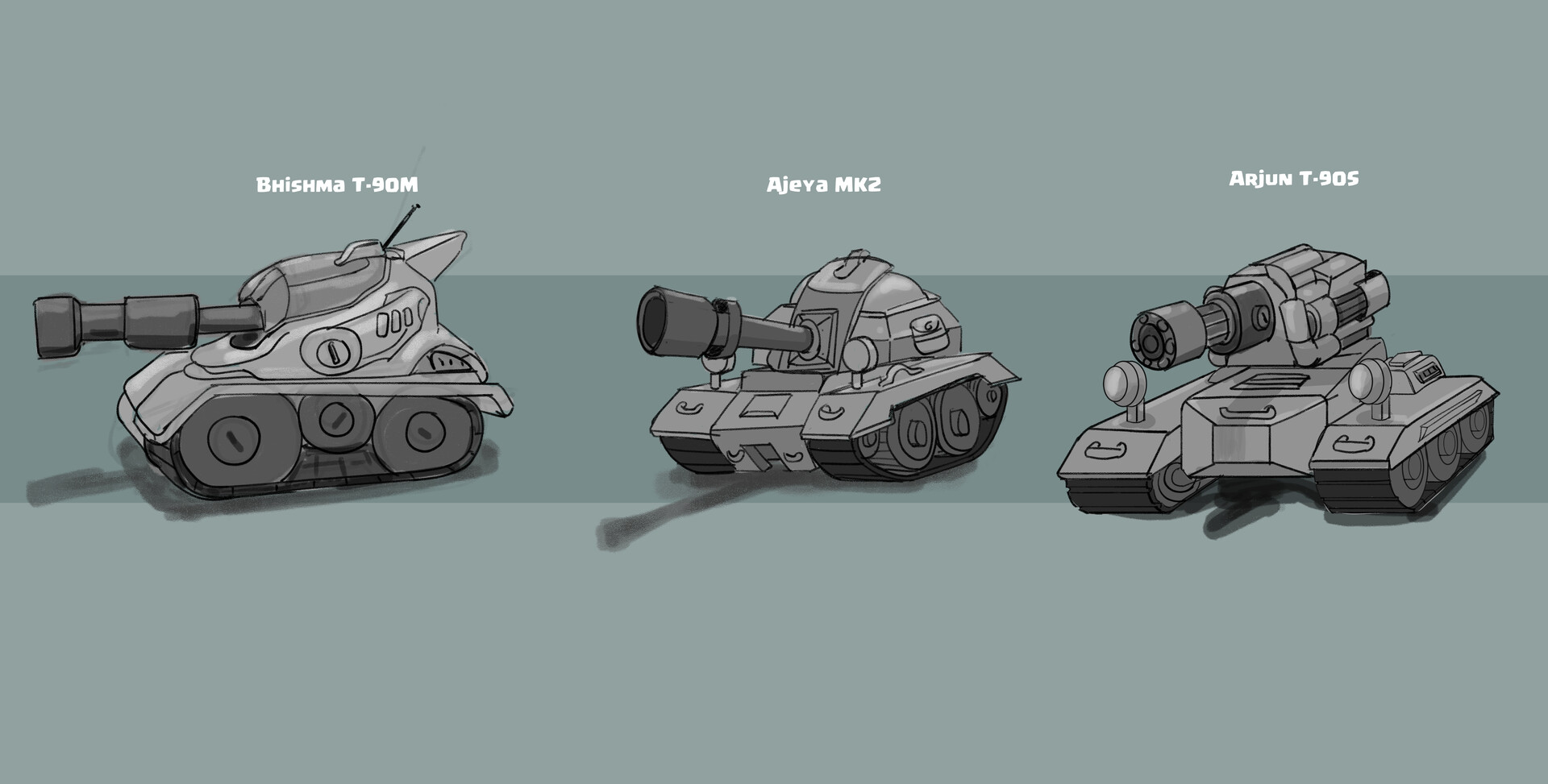 ArtStation - Tank Concept Sketches
