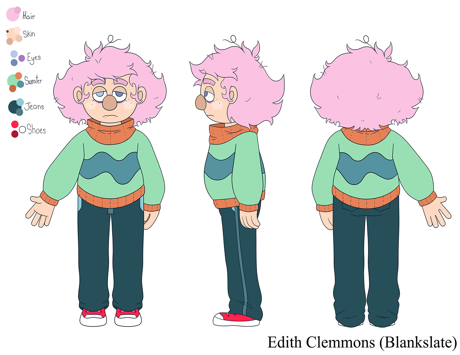 ArtStation - Edith Clemmons Reference Sheet